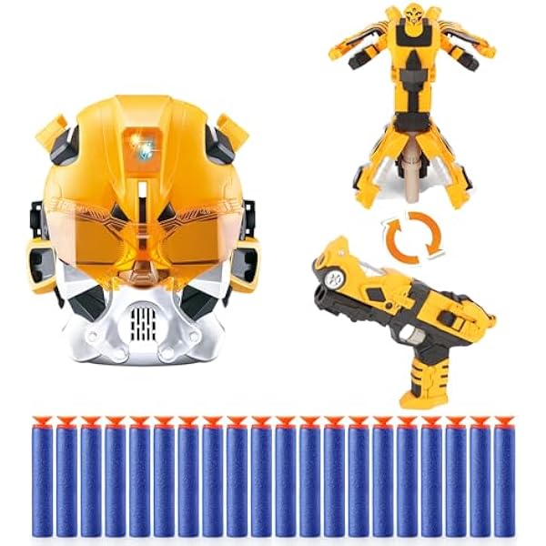 Transform Toys Mask and Foam Blaster 2 in 1 Set for Ages 6 and Up Kids ...