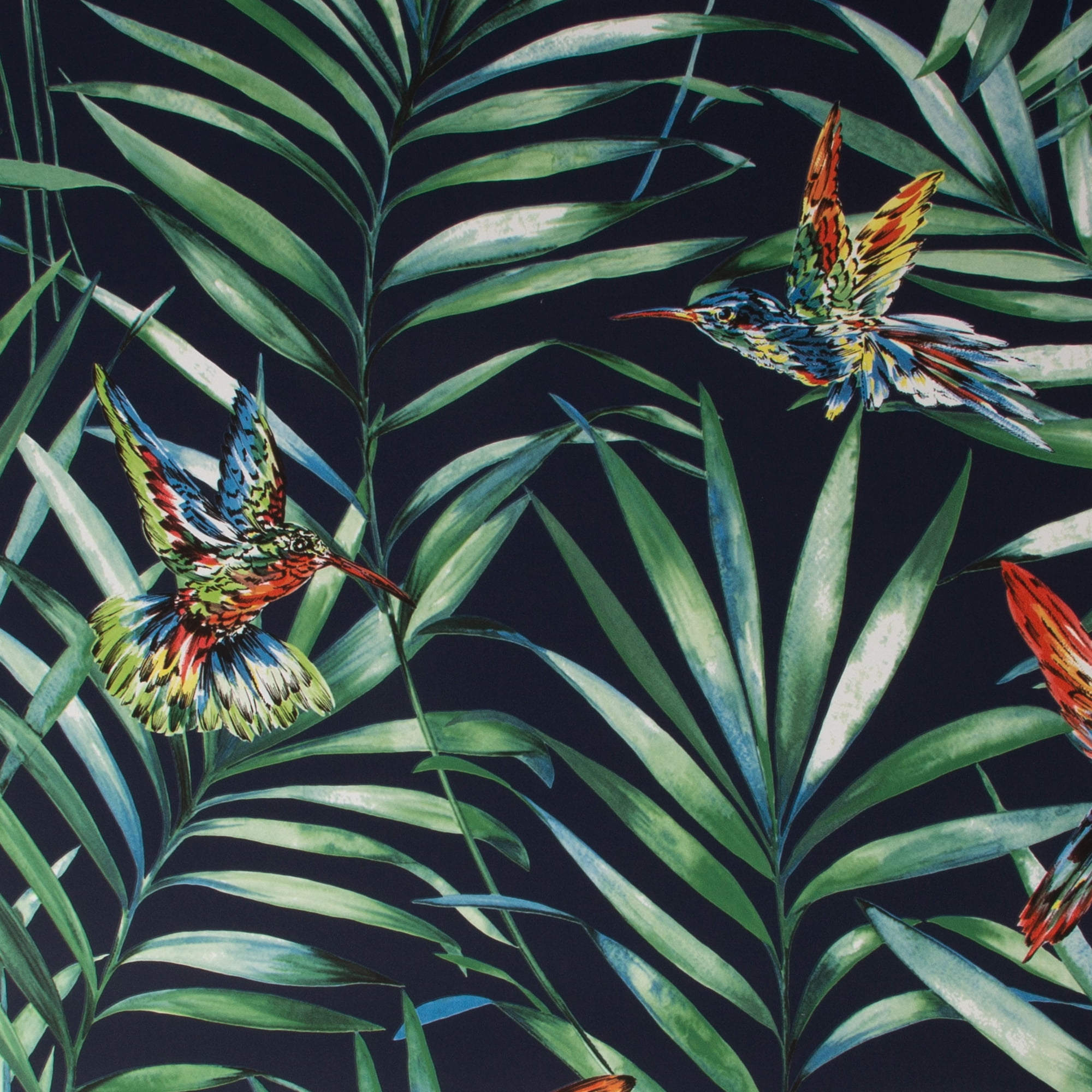 Transform Tropical Birds Black Peel and Stick Wallpaper - Walmart.com