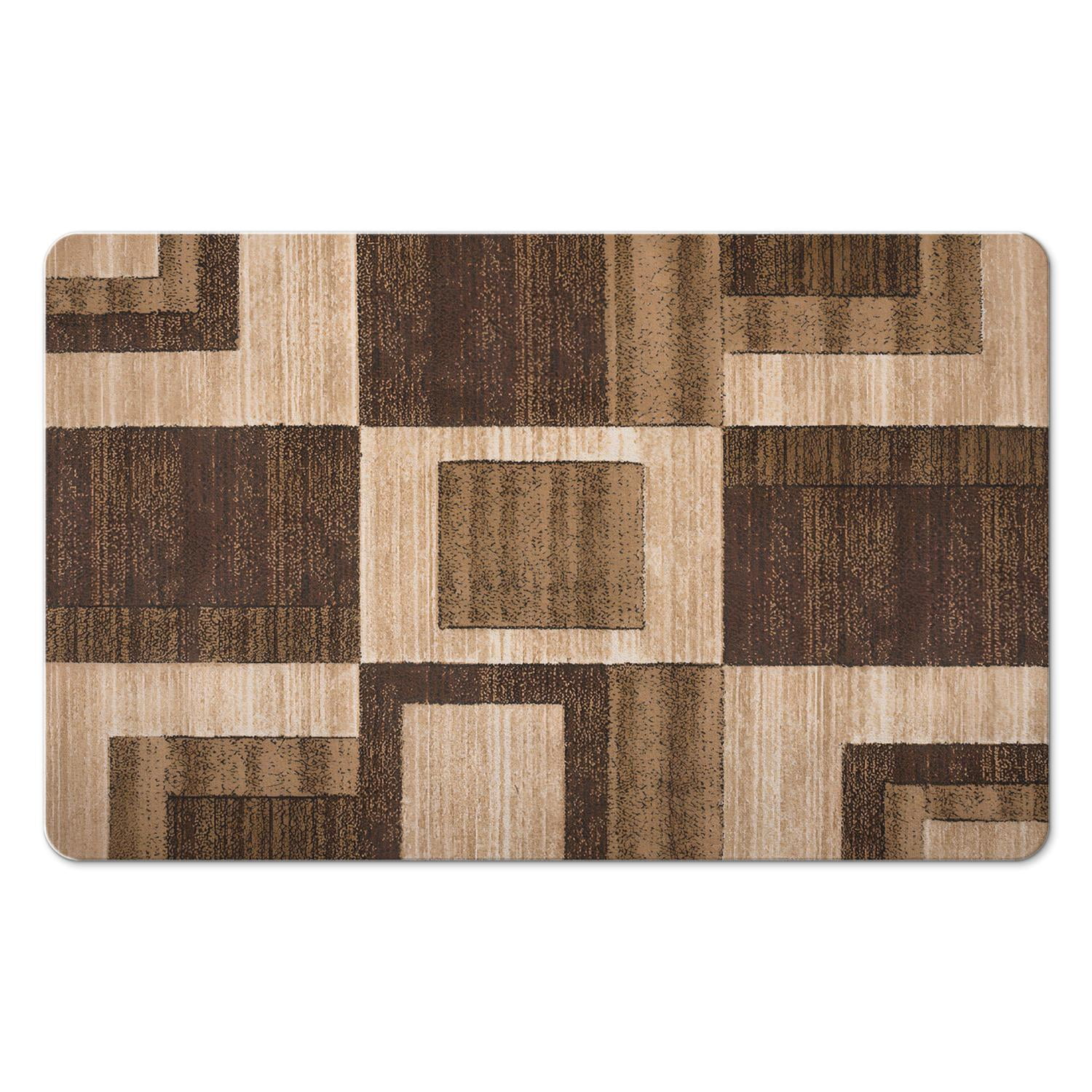 Transform Your Bathroom with This Modern Geometric Patchwork Rug, 20x32 ...