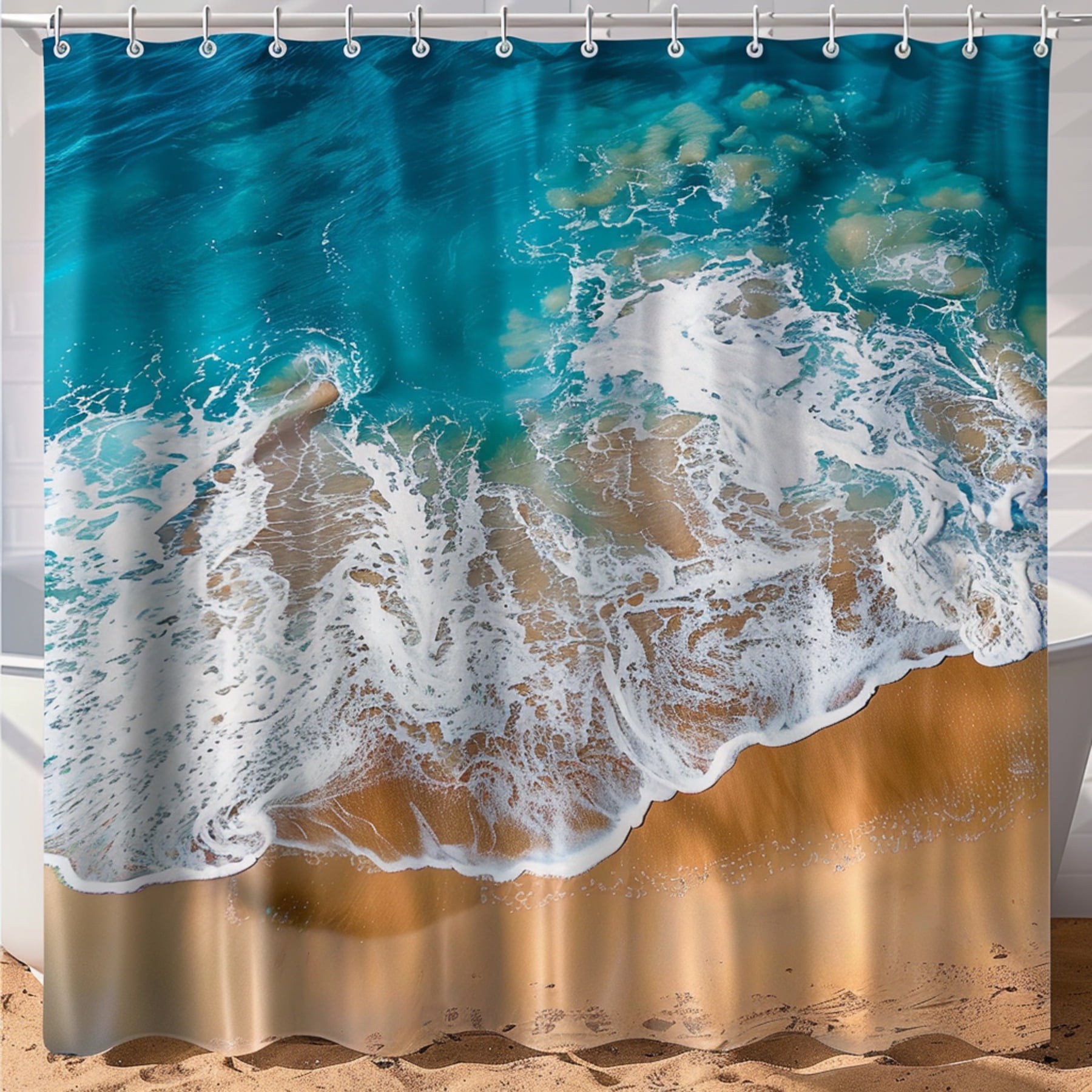 Transform Your Bathroom into a Coastal Paradise with Our Aerial View ...