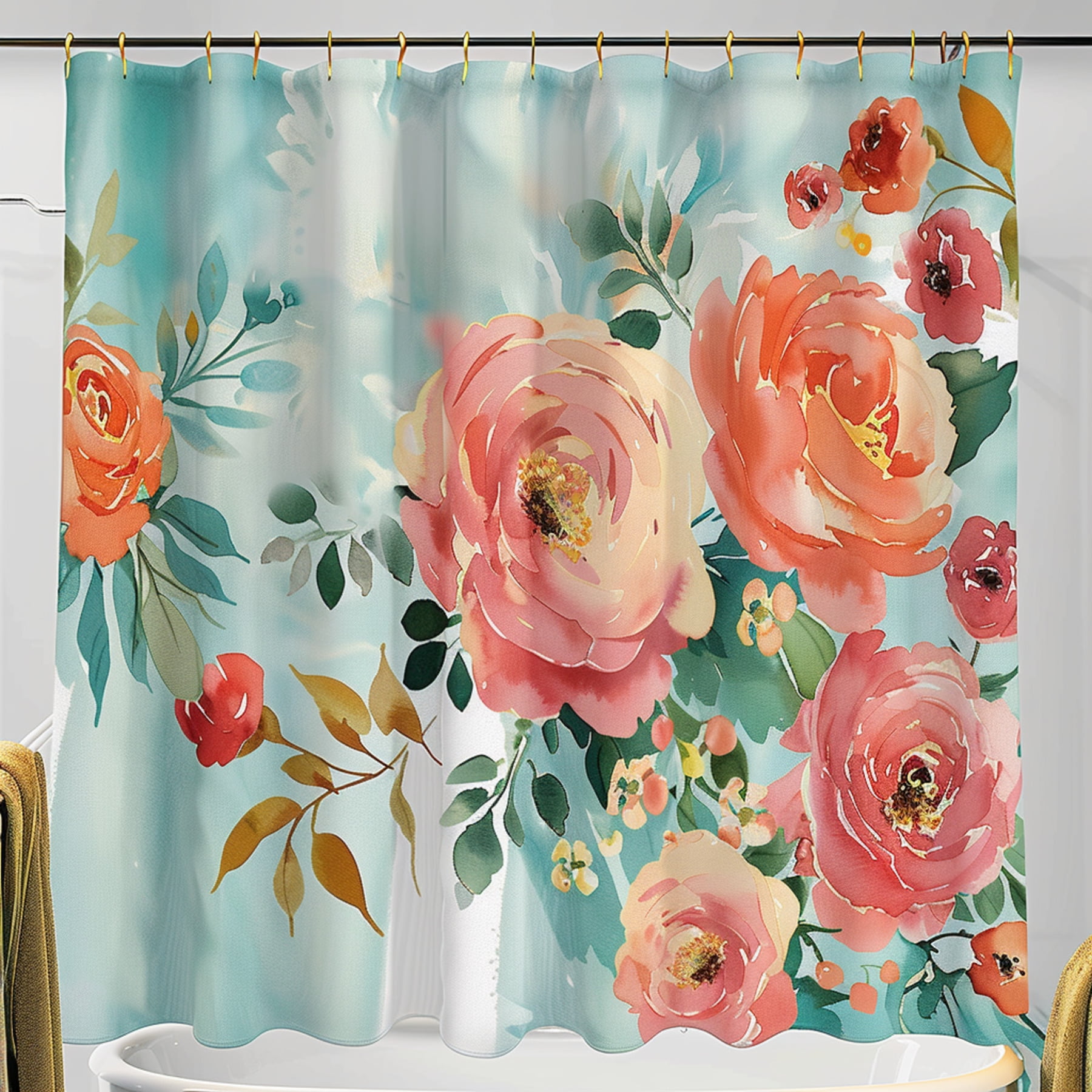 Transform Your Bathroom Into A Cottagecore Oasis With Our Watercolor