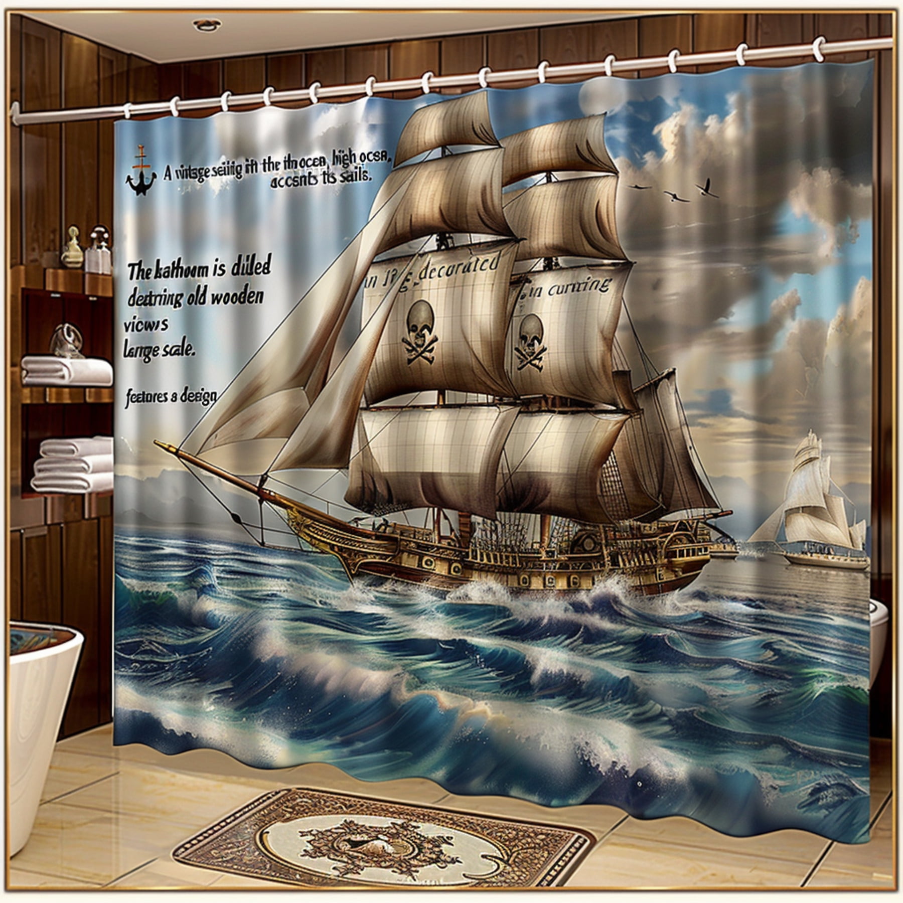 Transform Your Bathroom into a Haven with our Exquisite Vintage Sailing ...