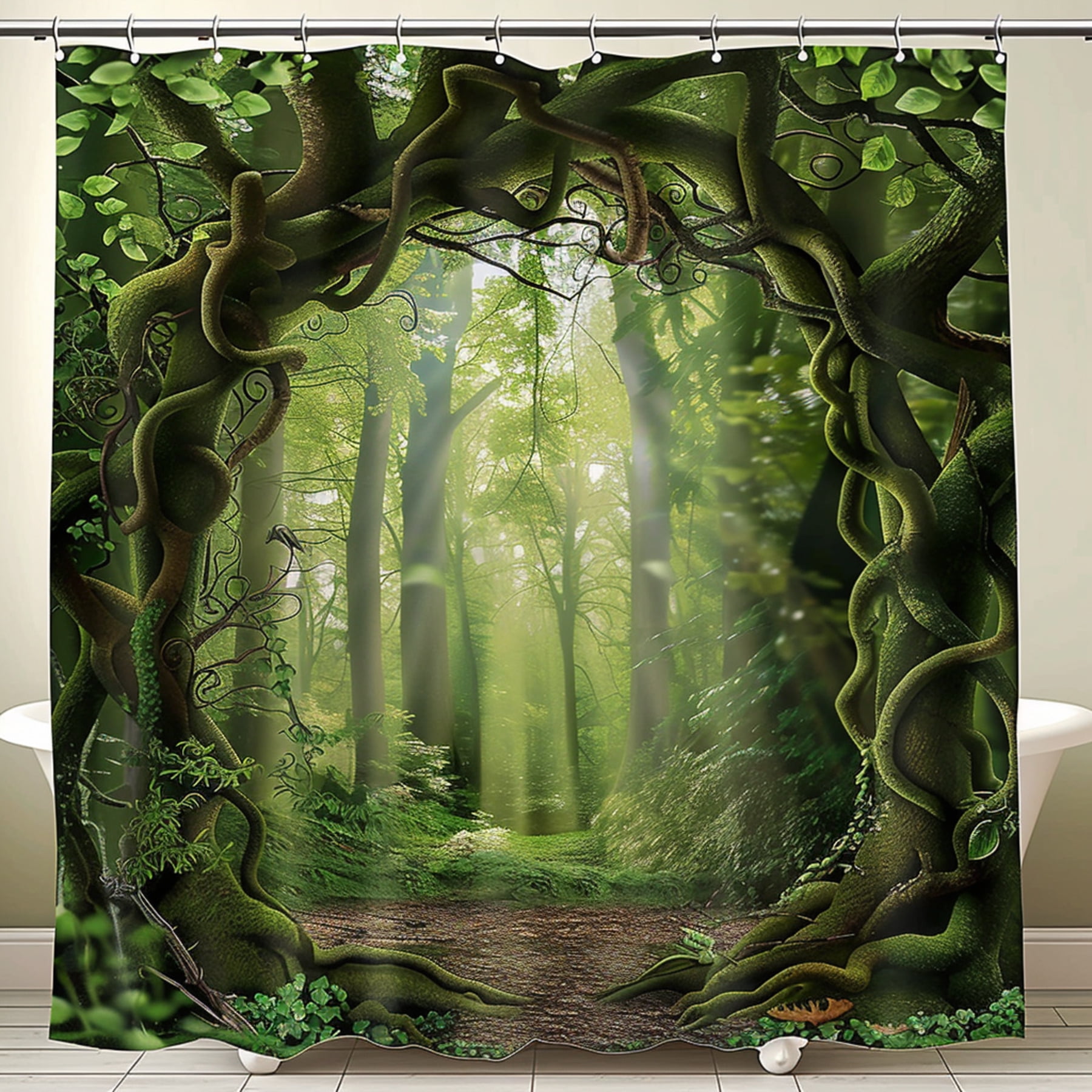 Transform Your Bathroom into a Magical Forest Oasis with Our Art ...