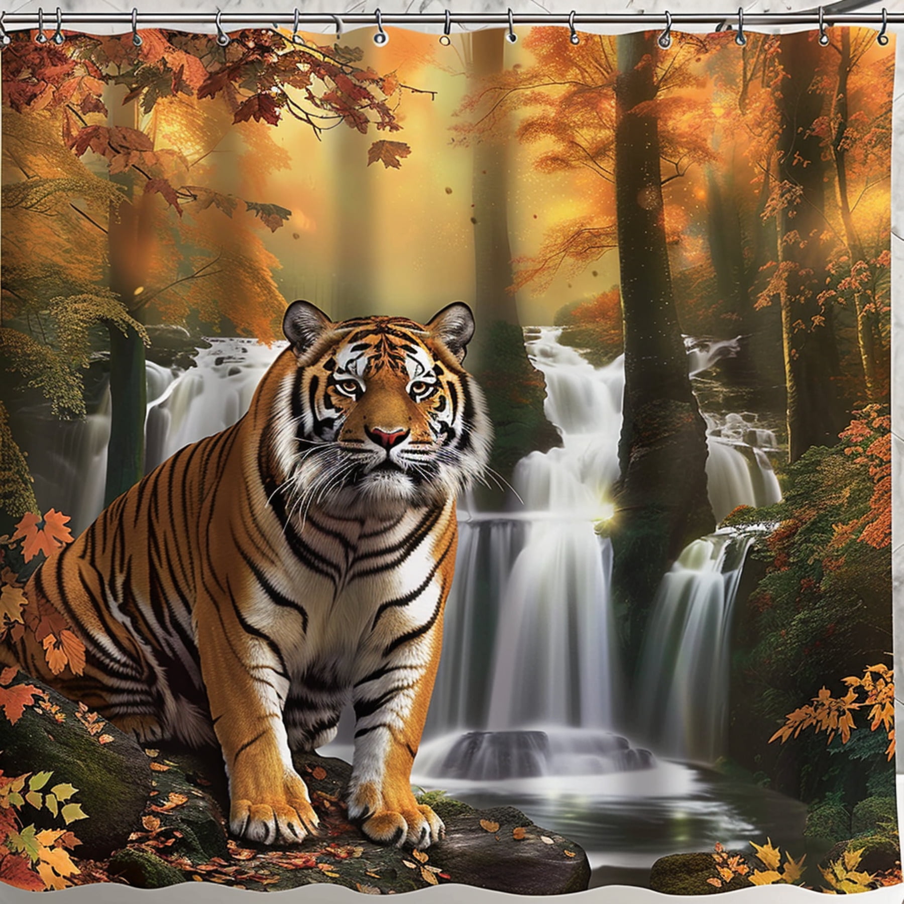 Transform Your Bathroom into a Majestic Oasis with our Tiger in the ...