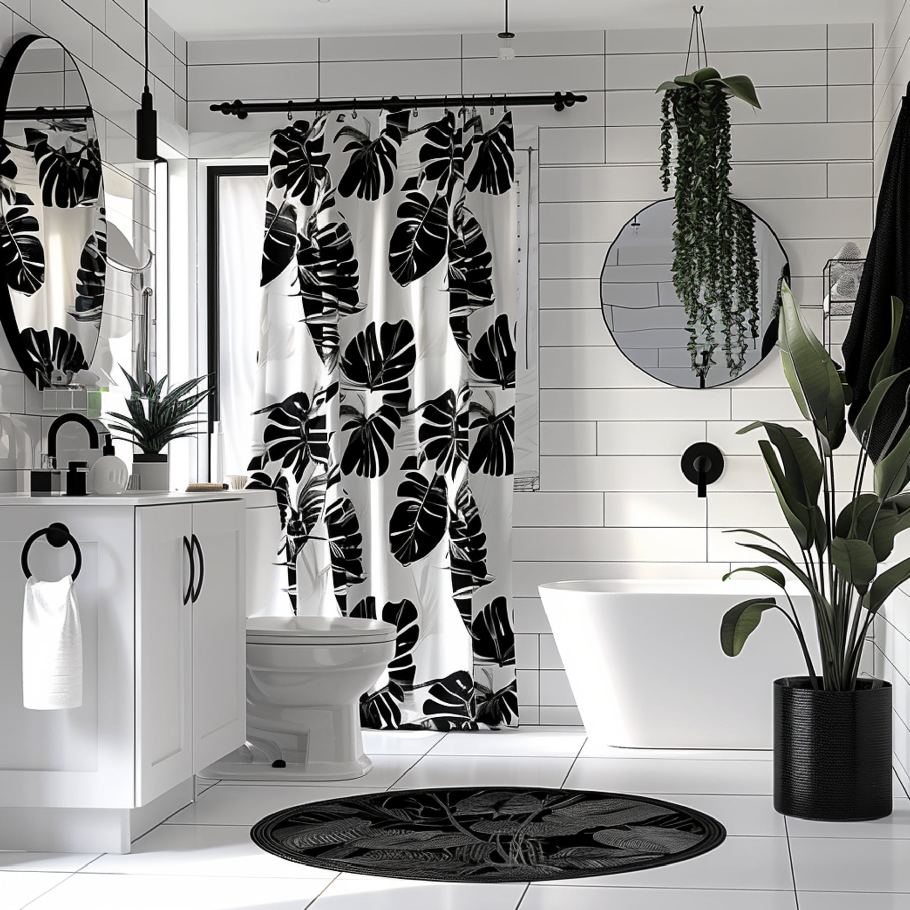 Transform Your Bathroom Into A Monochrome Oasis With Black And White