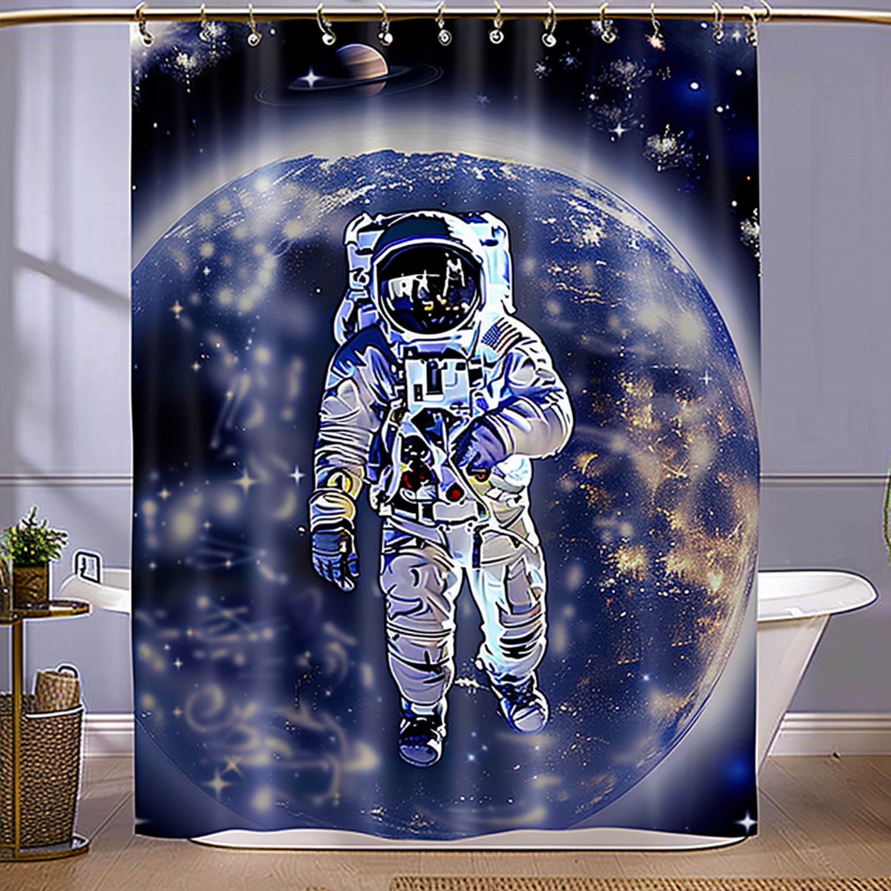 Transform Your Bathroom into a Oasis with Our Astronaut in Space Shower ...