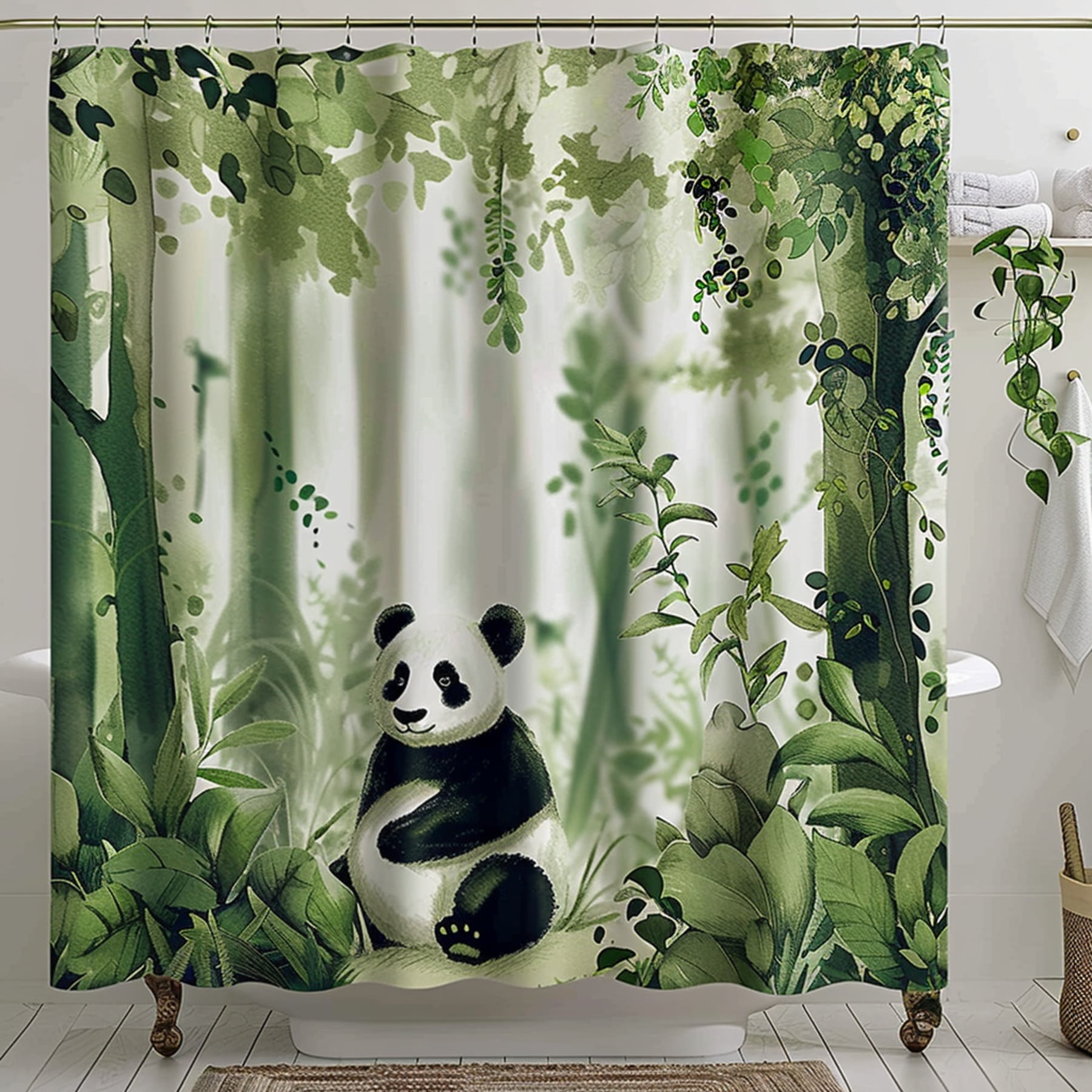 Transform Your Bathroom into a Serene Forest Oasis with Our Shabby Chic ...