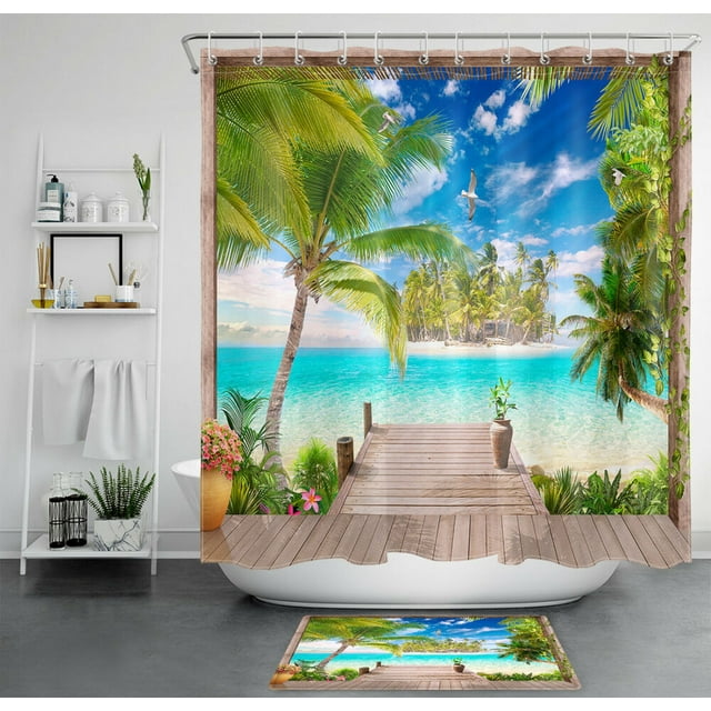 Transform Your Bathroom Into A Serene Oasis With Palm Tree Shower