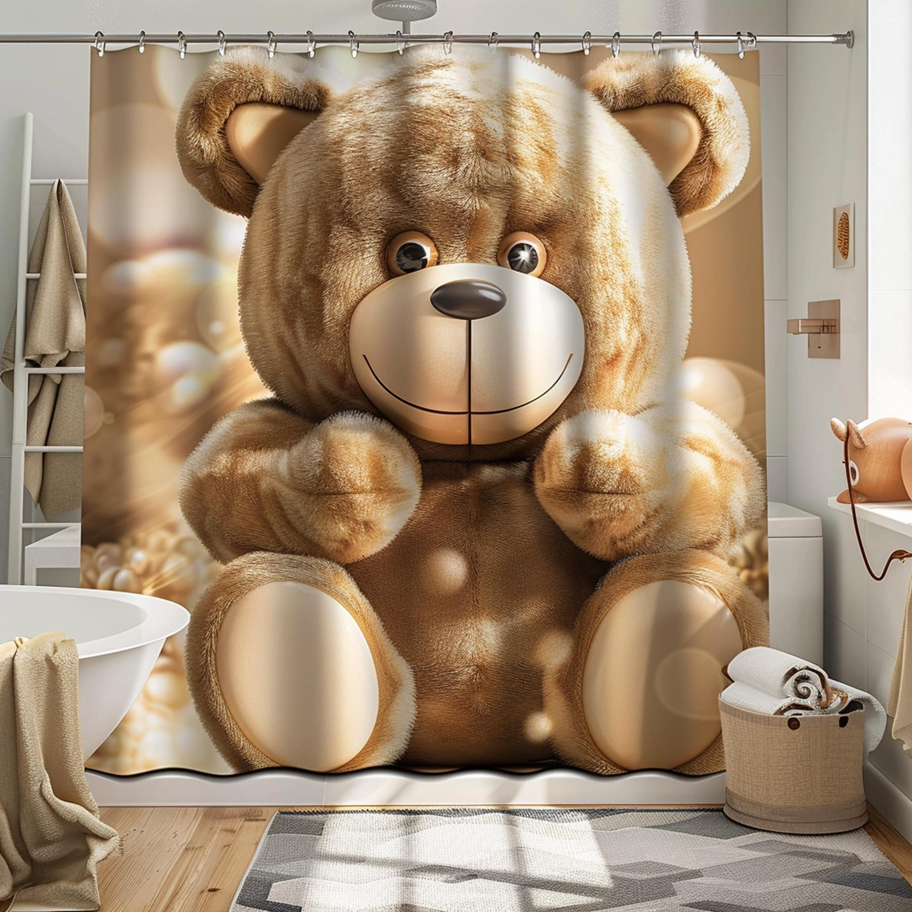 Transform Your Bathroom into a Teddy Bear Wonderland with our Ultra ...