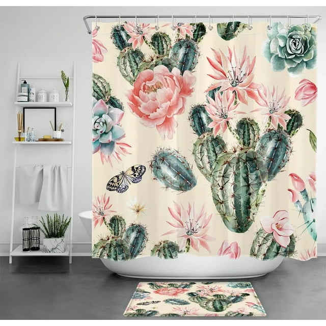 Transform Your Bathroom Into A Tropical Haven With Our Vibrant Pink And