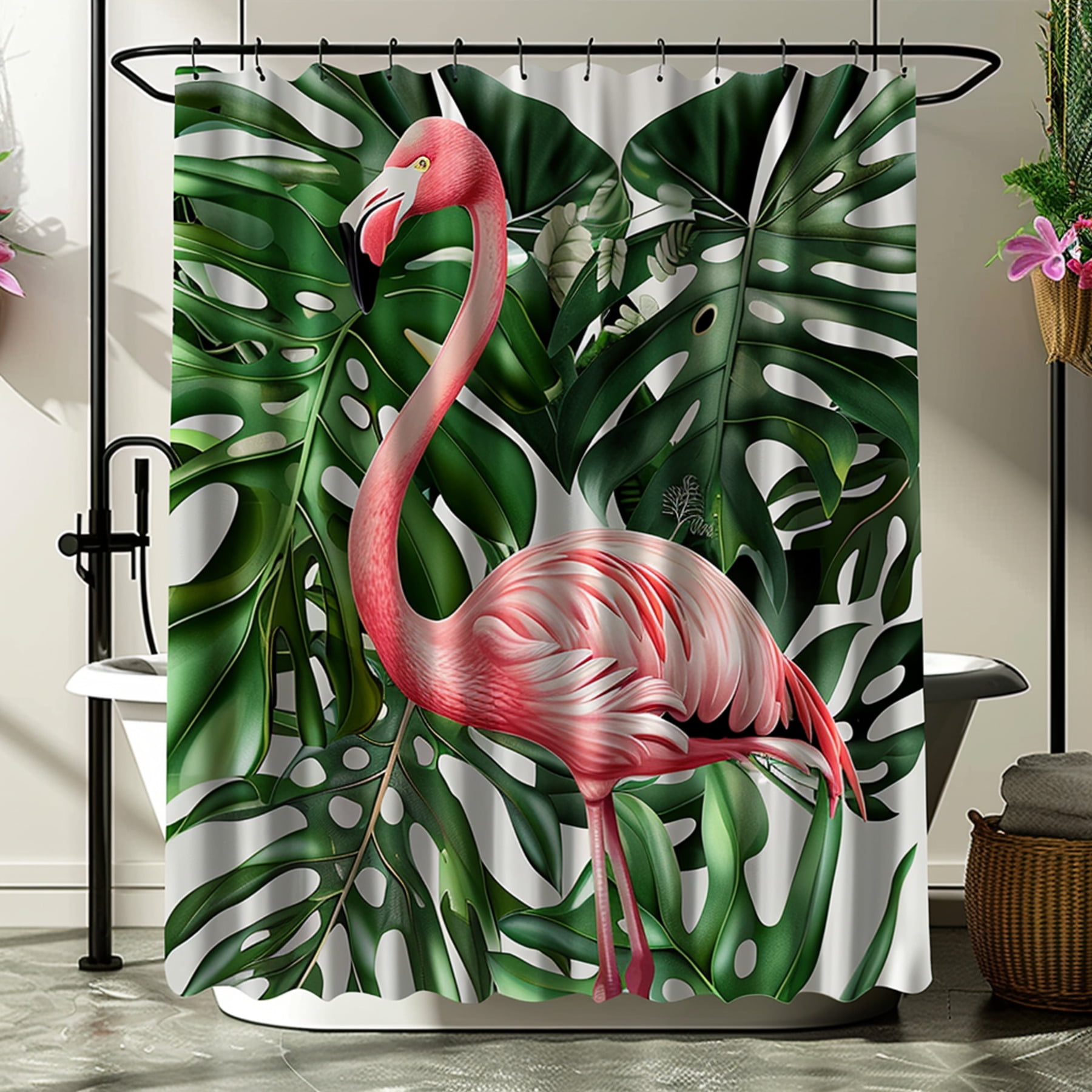 Transform Your Bathroom Into A Tropical Oasis With Exquisite Flamingo
