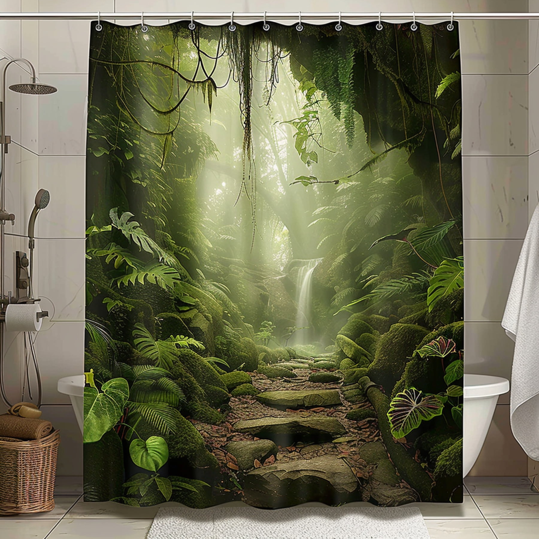 Transform Your Bathroom Into A Tropical Oasis With Our Hyperrealistic