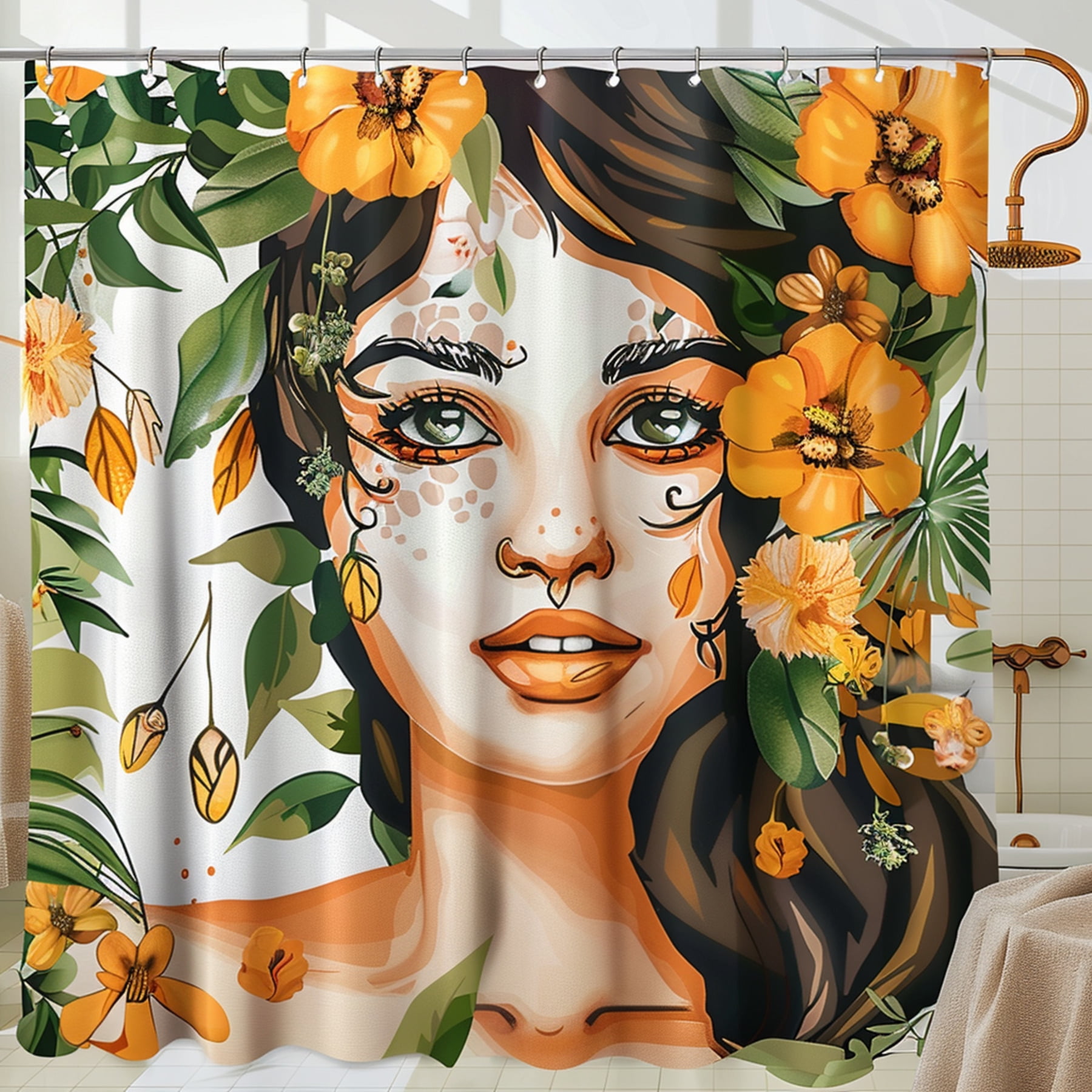 Transform Your Bathroom Into A Tropical Oasis With Unique Floral Shower