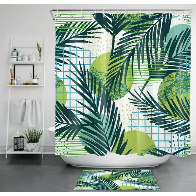 Transform Your Bathroom Into A Tropical Oasis With Watercolor Green