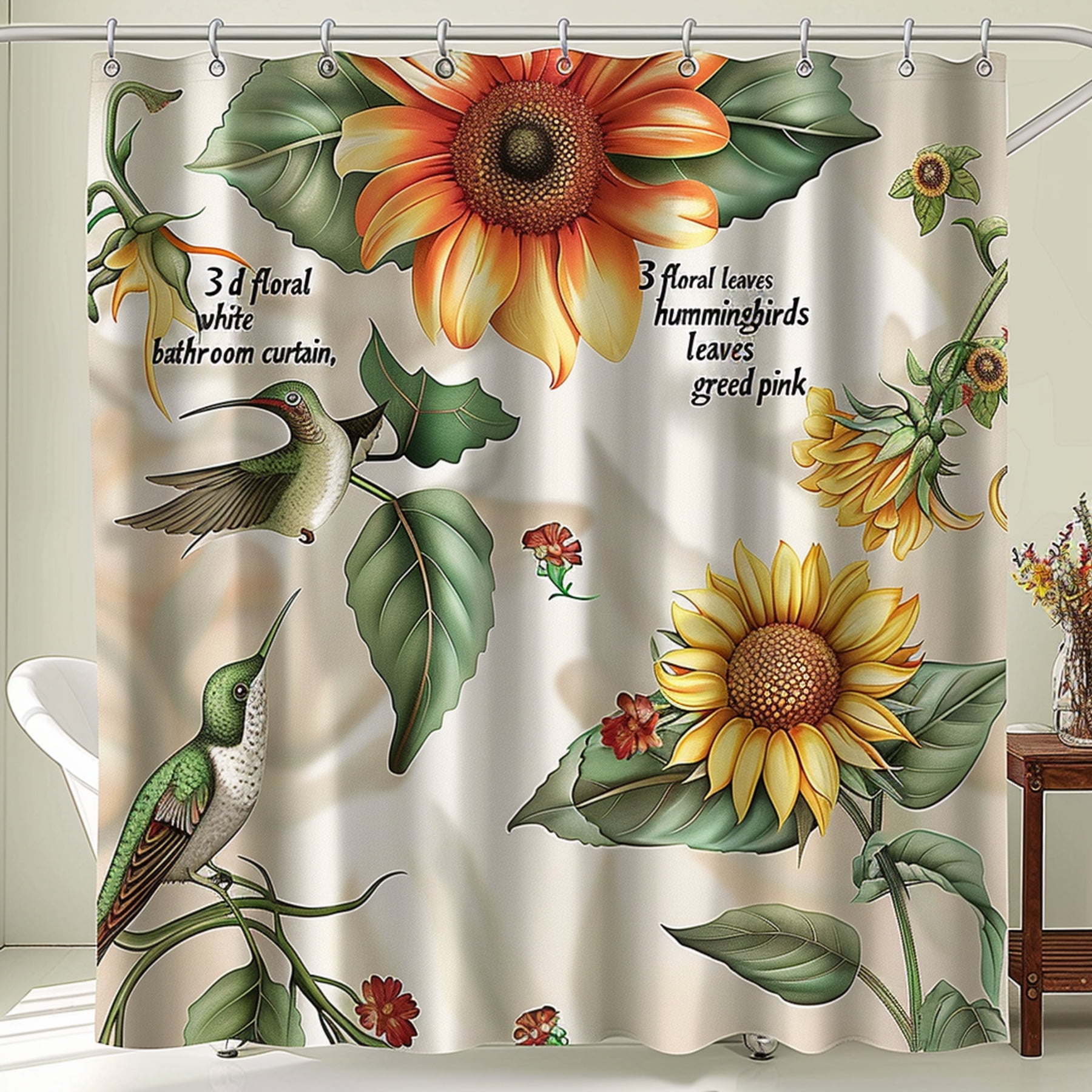 Transform Your Bathroom into a Vibrant Oasis with Our Floral Shower ...
