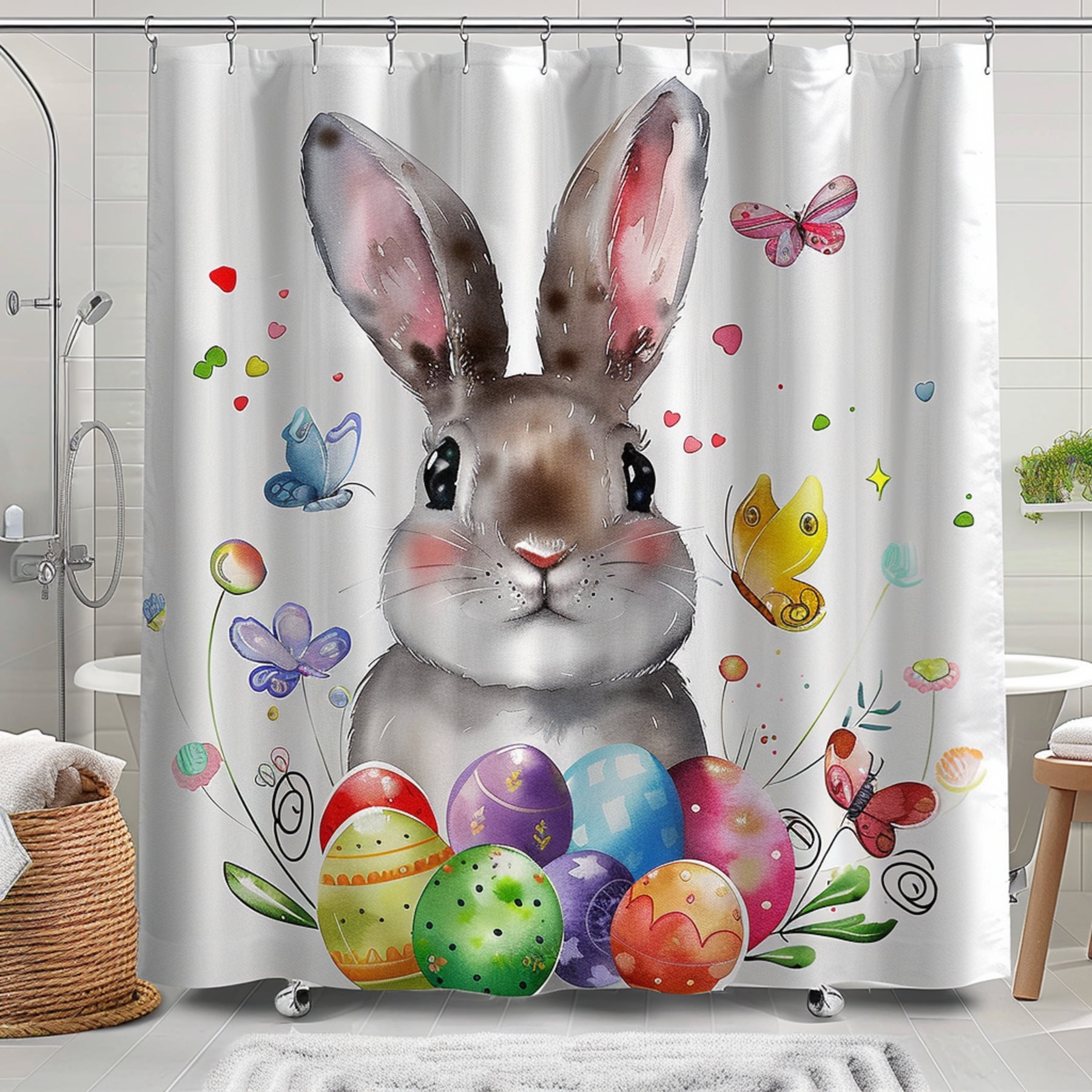 Transform Your Bathroom into an Easter Wonderland with our Watercolor ...