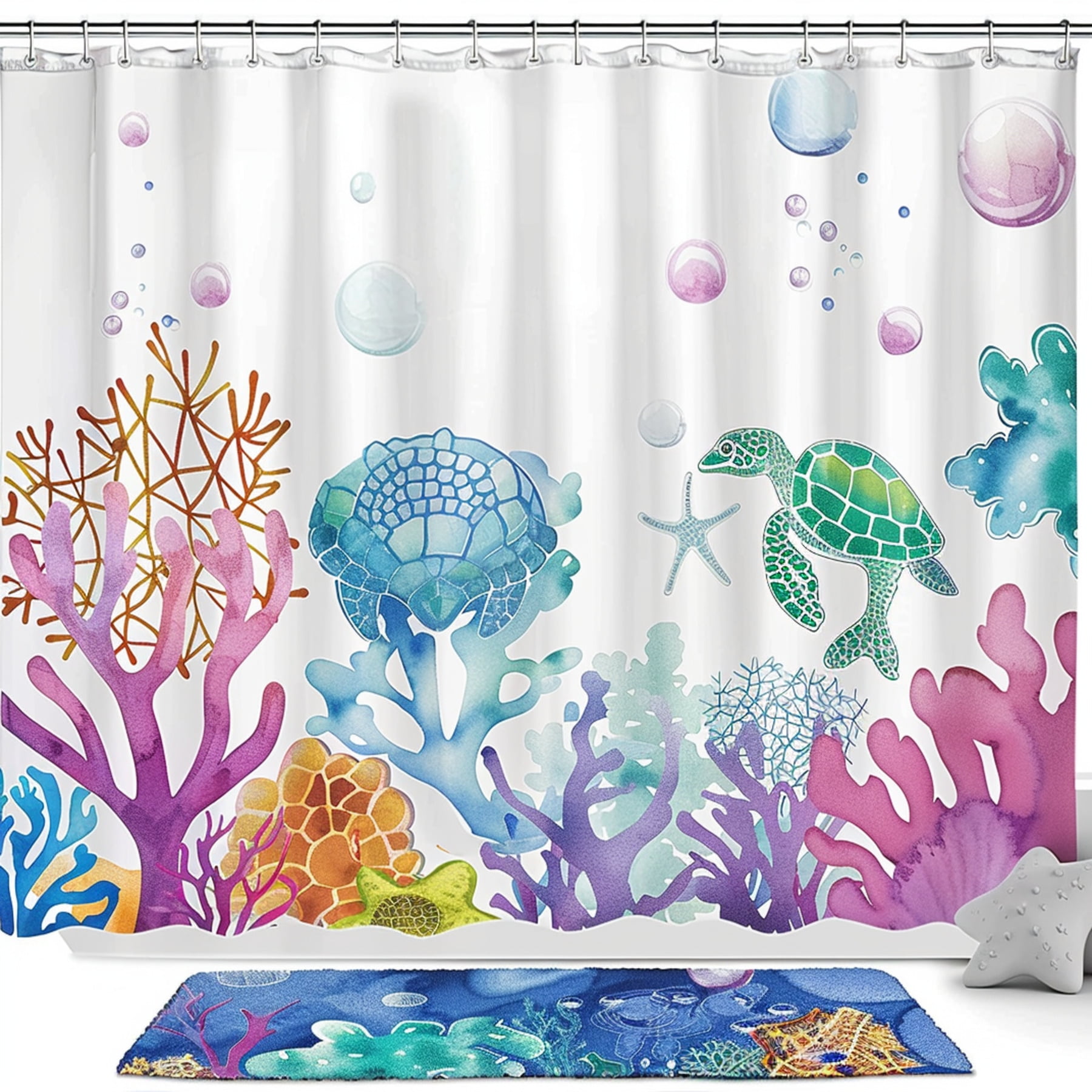 Transform Your Bathroom Into An Underwater Paradise With Our Coral Reef