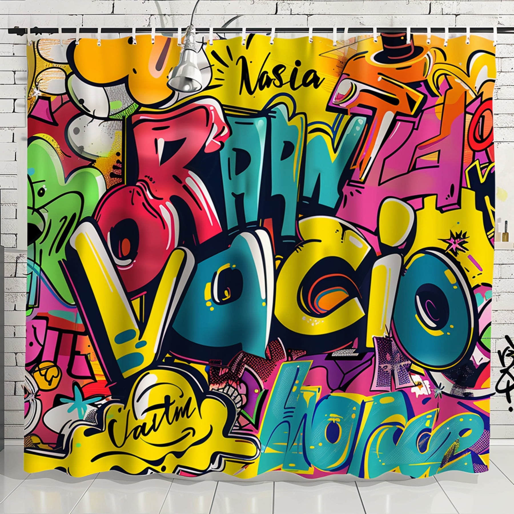 Transform Your Bathroom into an Urban Oasis with our 'Vacion' Graffiti ...