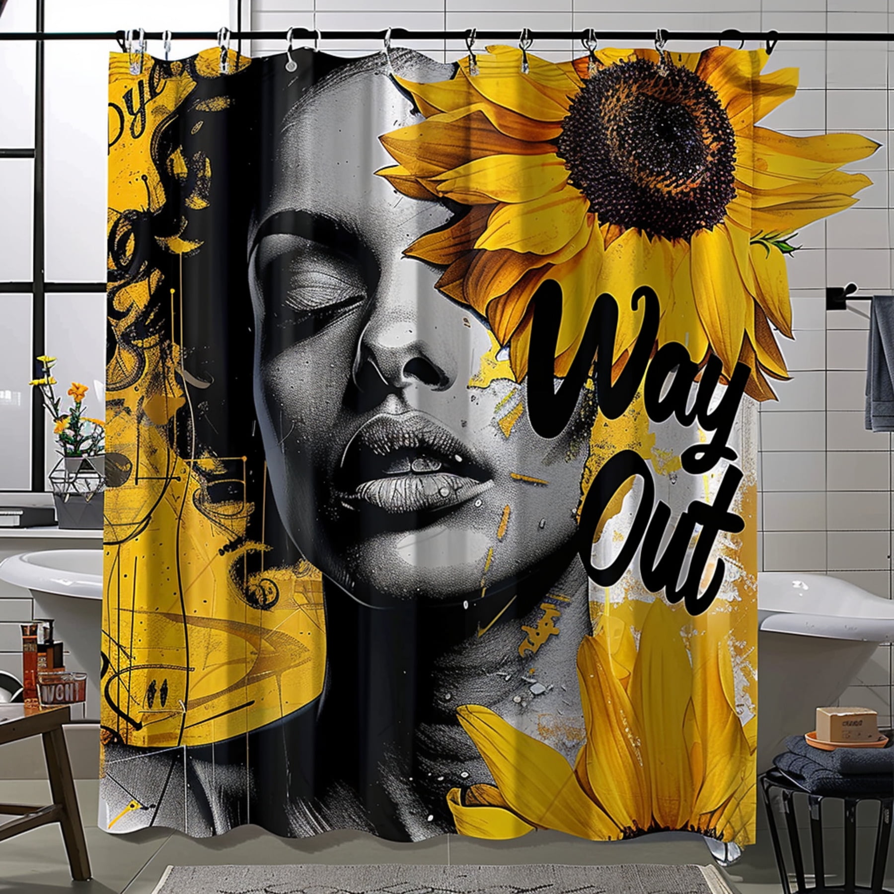Transform Your Bathroom With Bold Graffiti Art Shabby Chic Sunflower