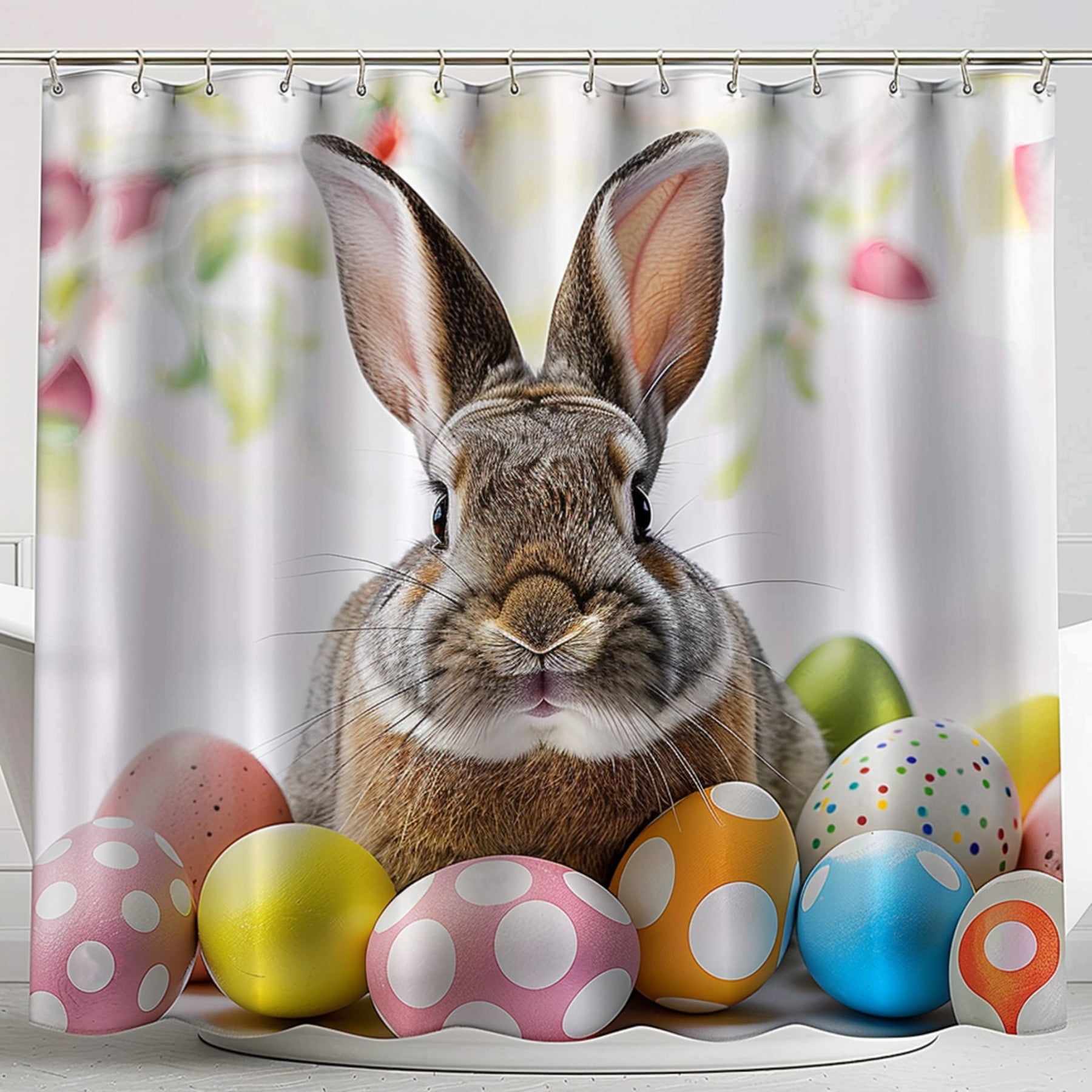 Transform Your Bathroom with HyperRealistic Easter Bunny and Egg Shower ...