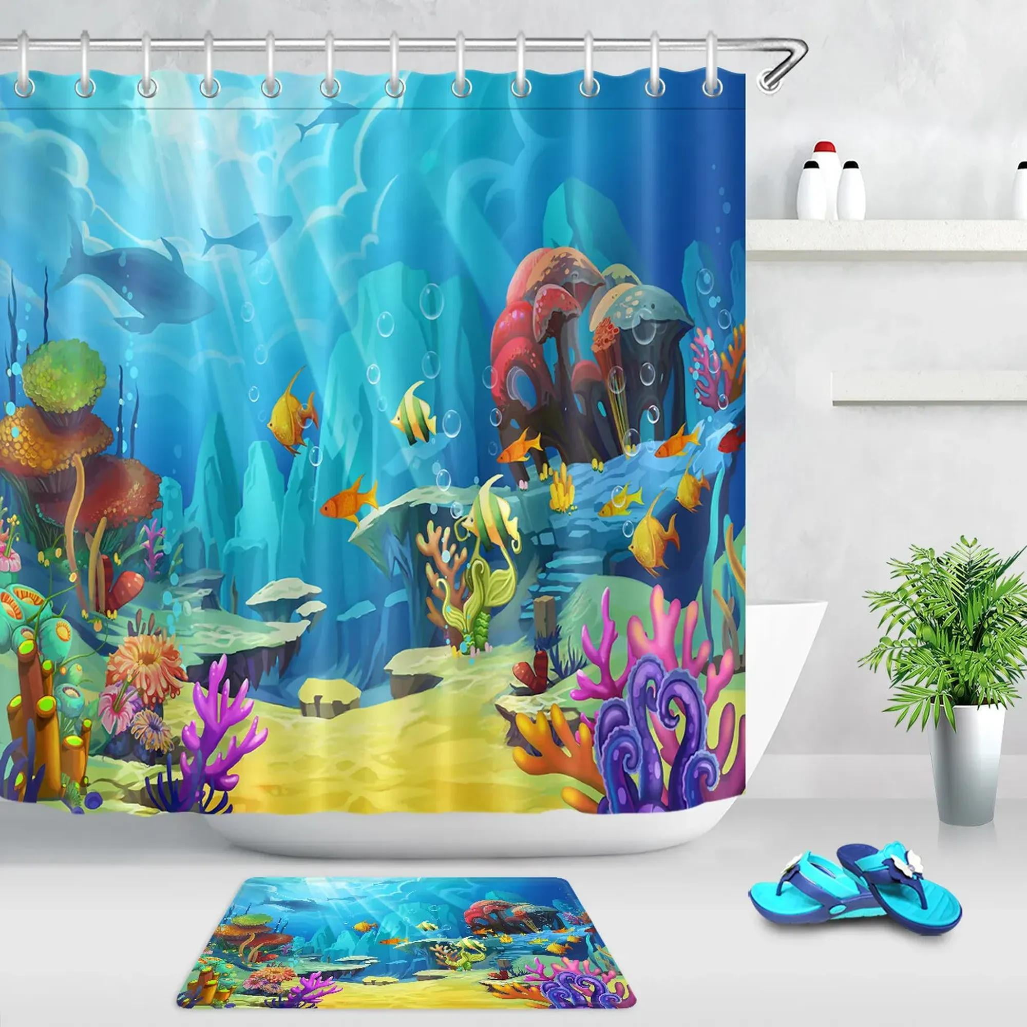 Transform Your Bathroom With A Vibrant Underwater World Colorful