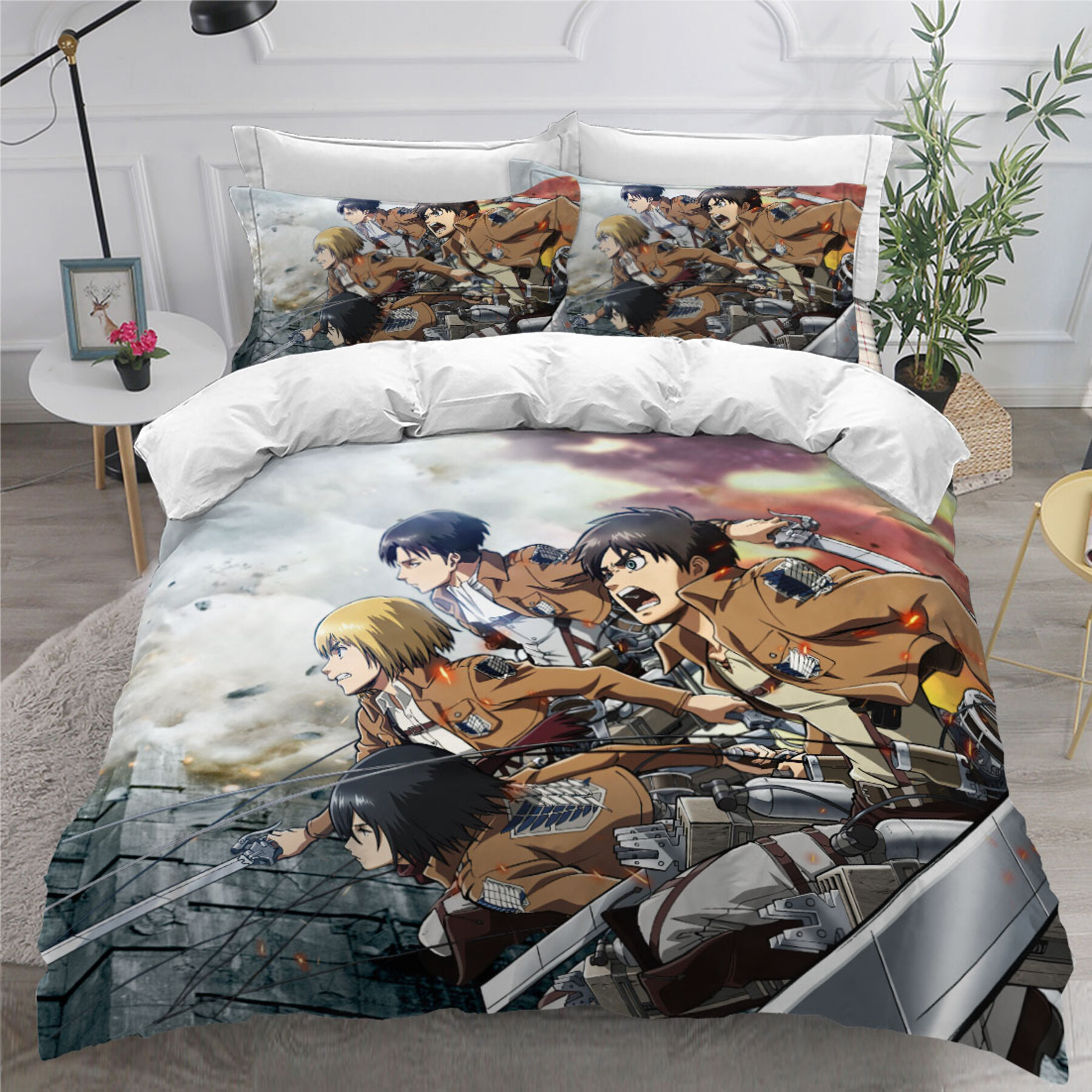 Transform Your Bedroom with Bedding Set Eren & Armin Design - Walmart.com