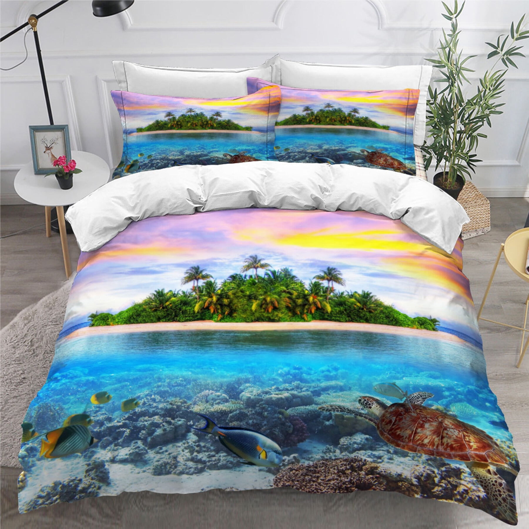 Transform Your Bedroom with Our Stunning Underwater Seascape Bedding ...