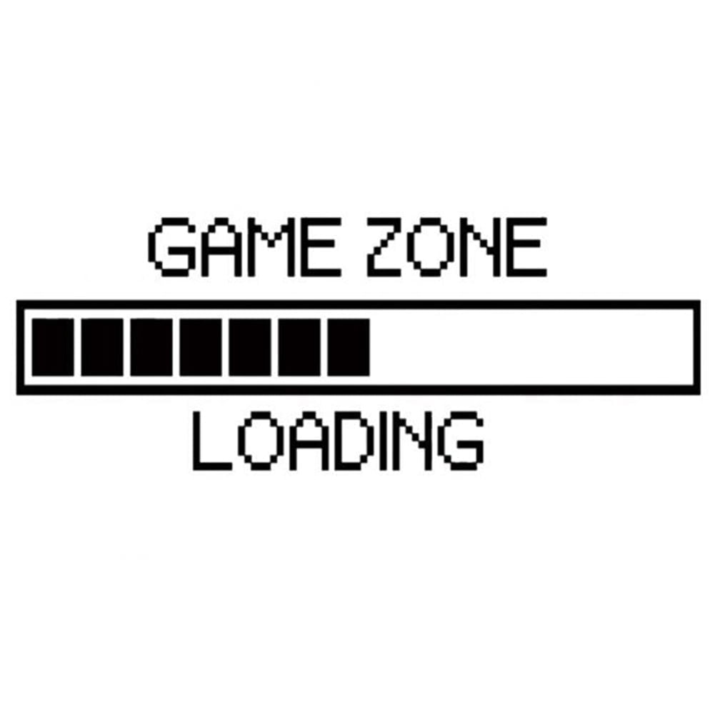 Transform Your Kid's Space with Game Zone Loading Vinyl Wall Decal ...