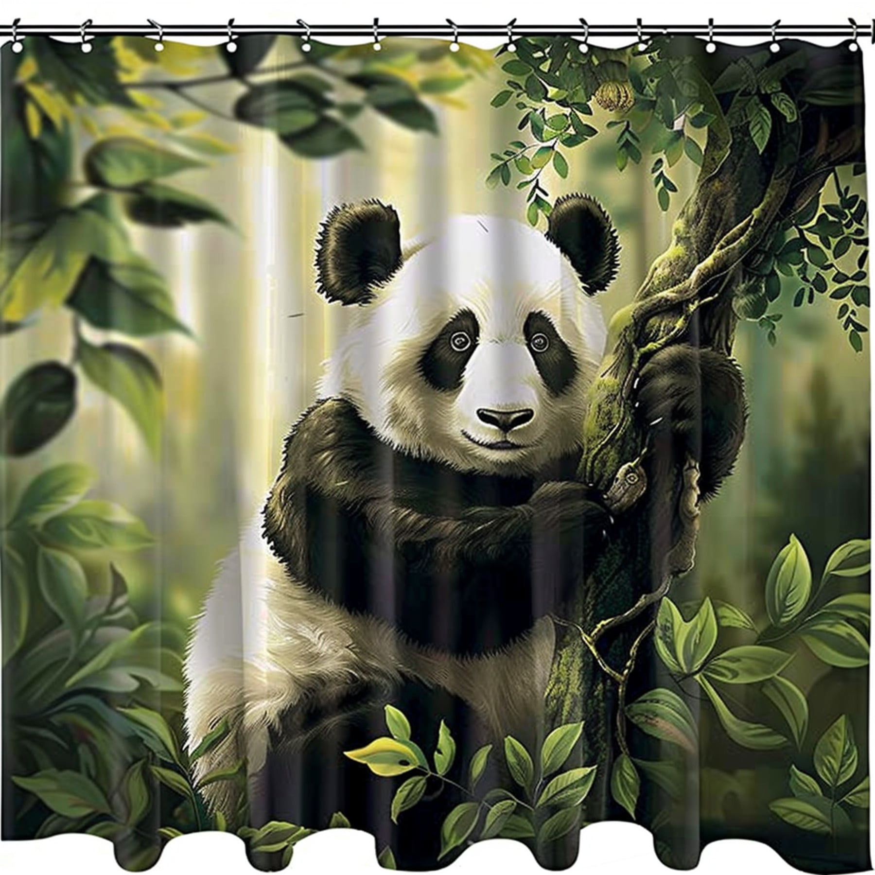 Transform your bathroom into a tranquil panda sanctuary with our ...