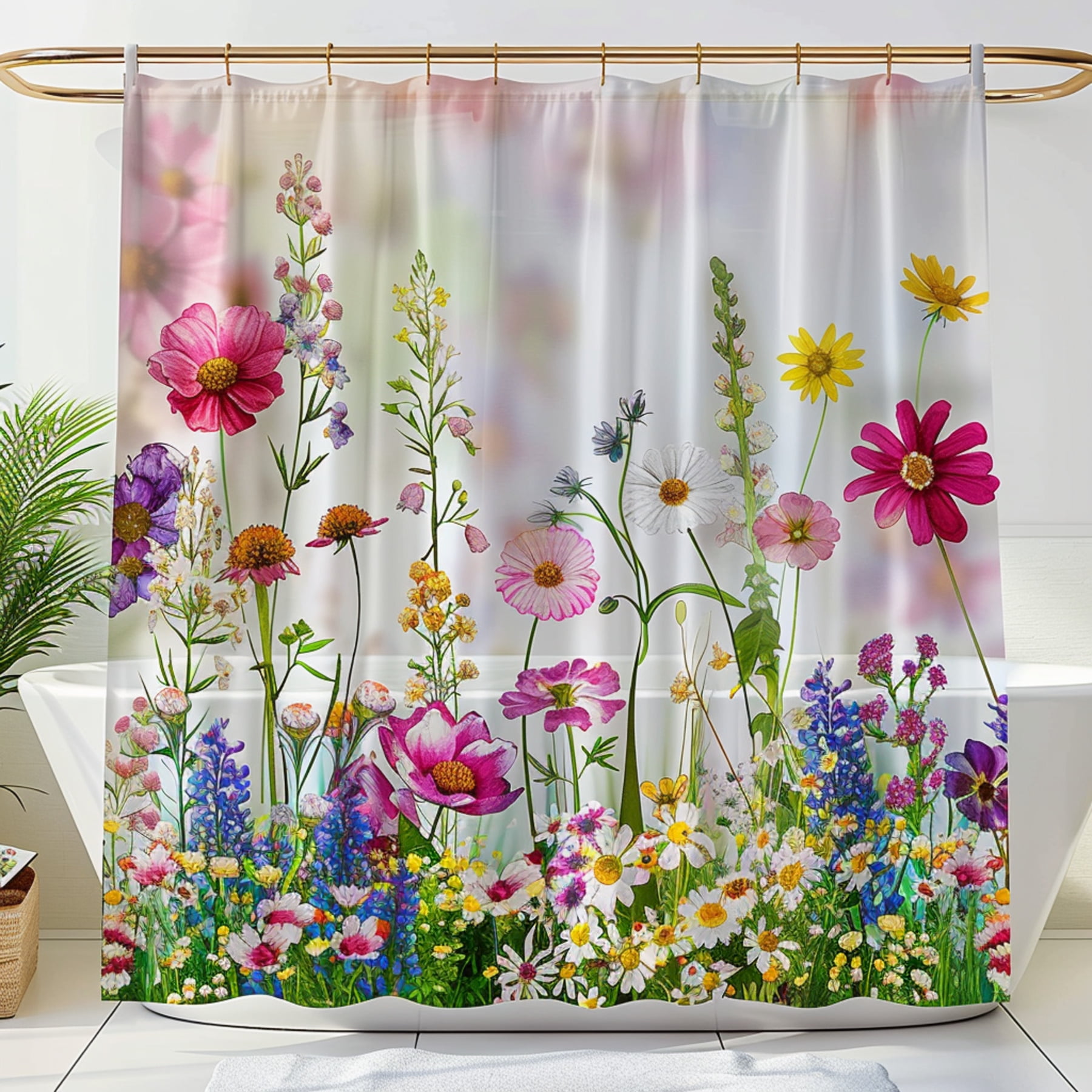 Transform Your Bathroom Into A Vibrant Wildflower Oasis With Our