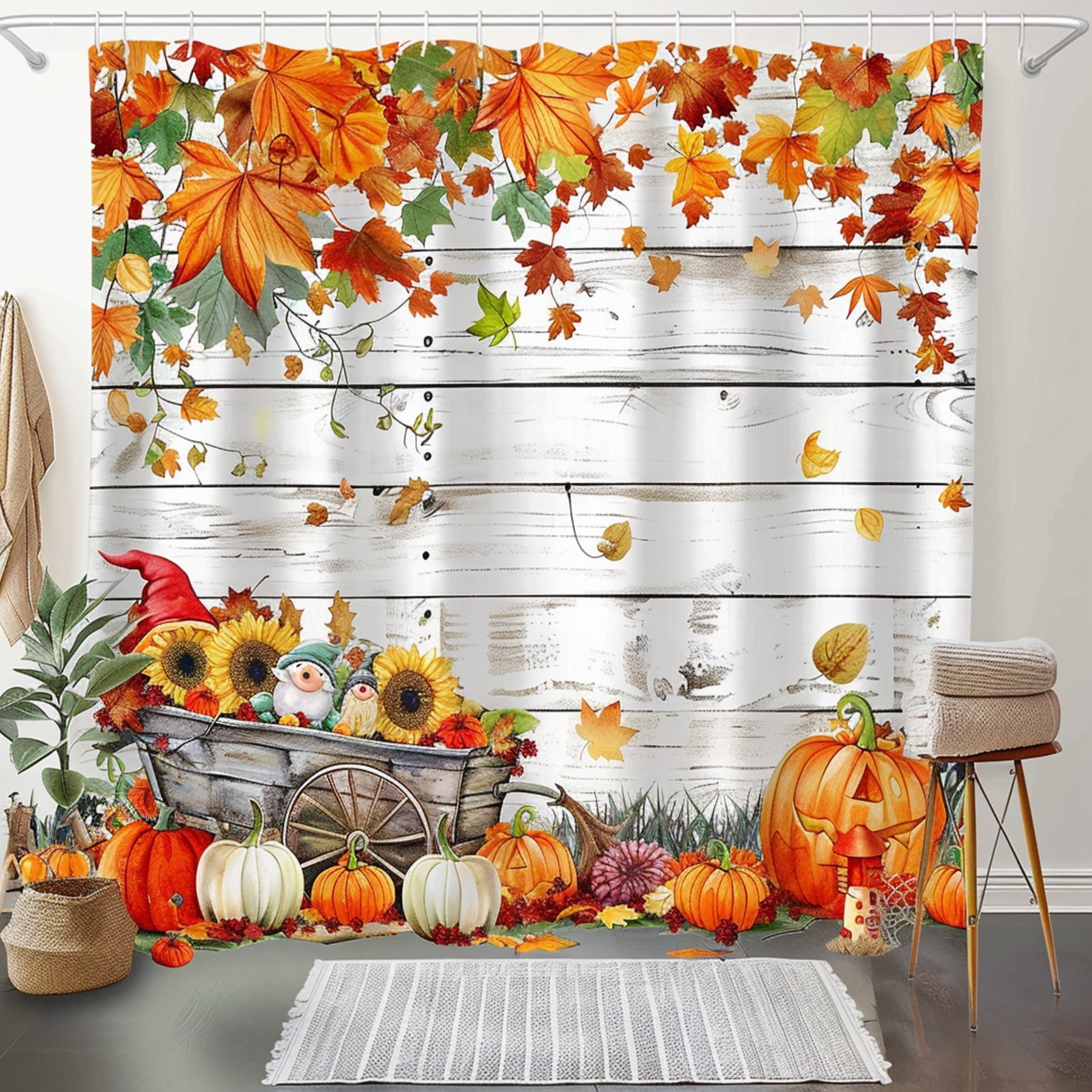 Transform your bathroom into an autumn oasis with our Sunflower Shower ...