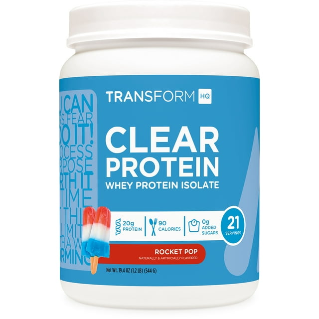 TransformHQ Clear Whey Protein Isolate (WPI) (Rocket Pop Flavored) 21 ...