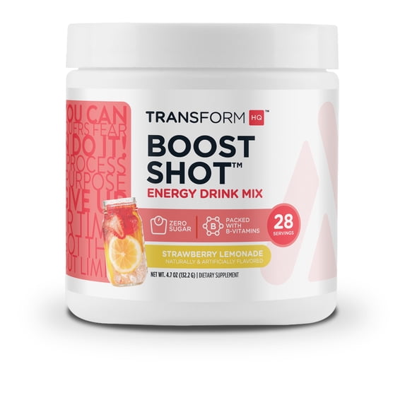 TransformHQ Boost Shots, Strawberry Lemonade, 28 Servings, 0 Calories ...