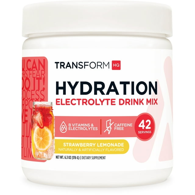Transformhq Hydration 42 Servings Strawberry Lemonade Electrolytes