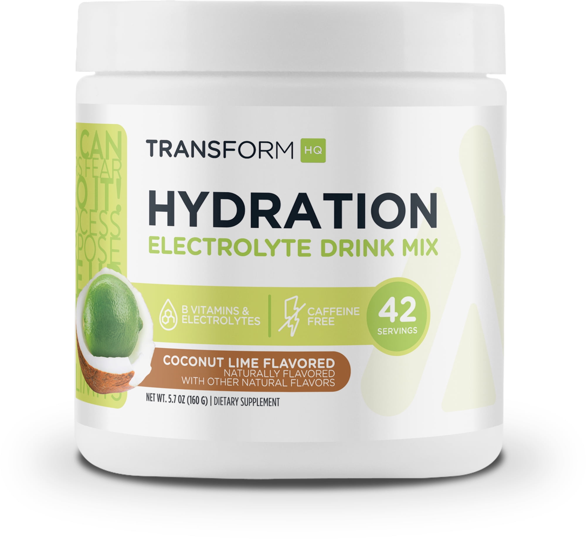 TransformHQ Hydration Electrolyte Drink Mix (Coconut Lime Flavored ...