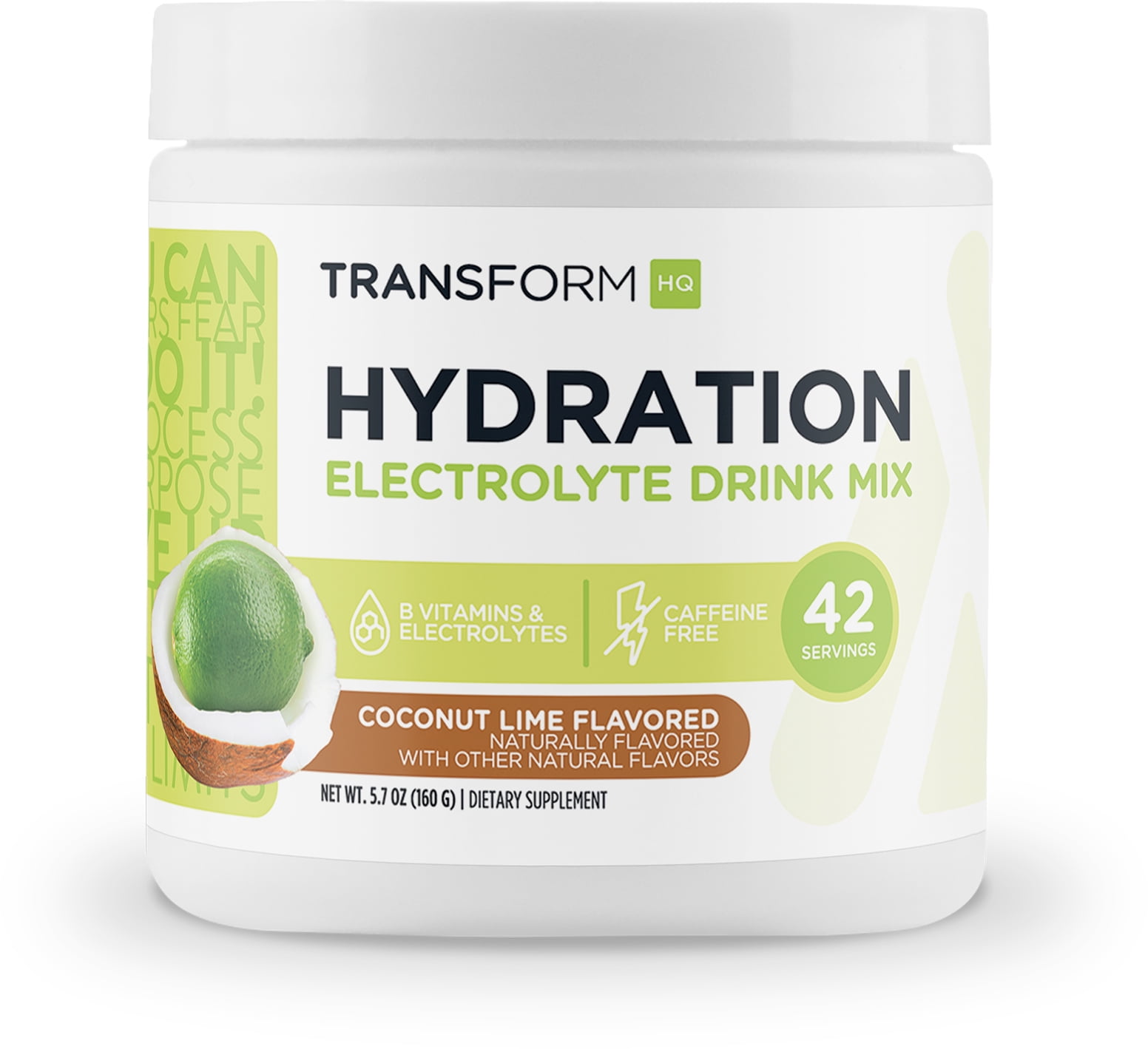 TransformHQ Hydration Electrolyte Drink Mix (Coconut Lime Flavored ...