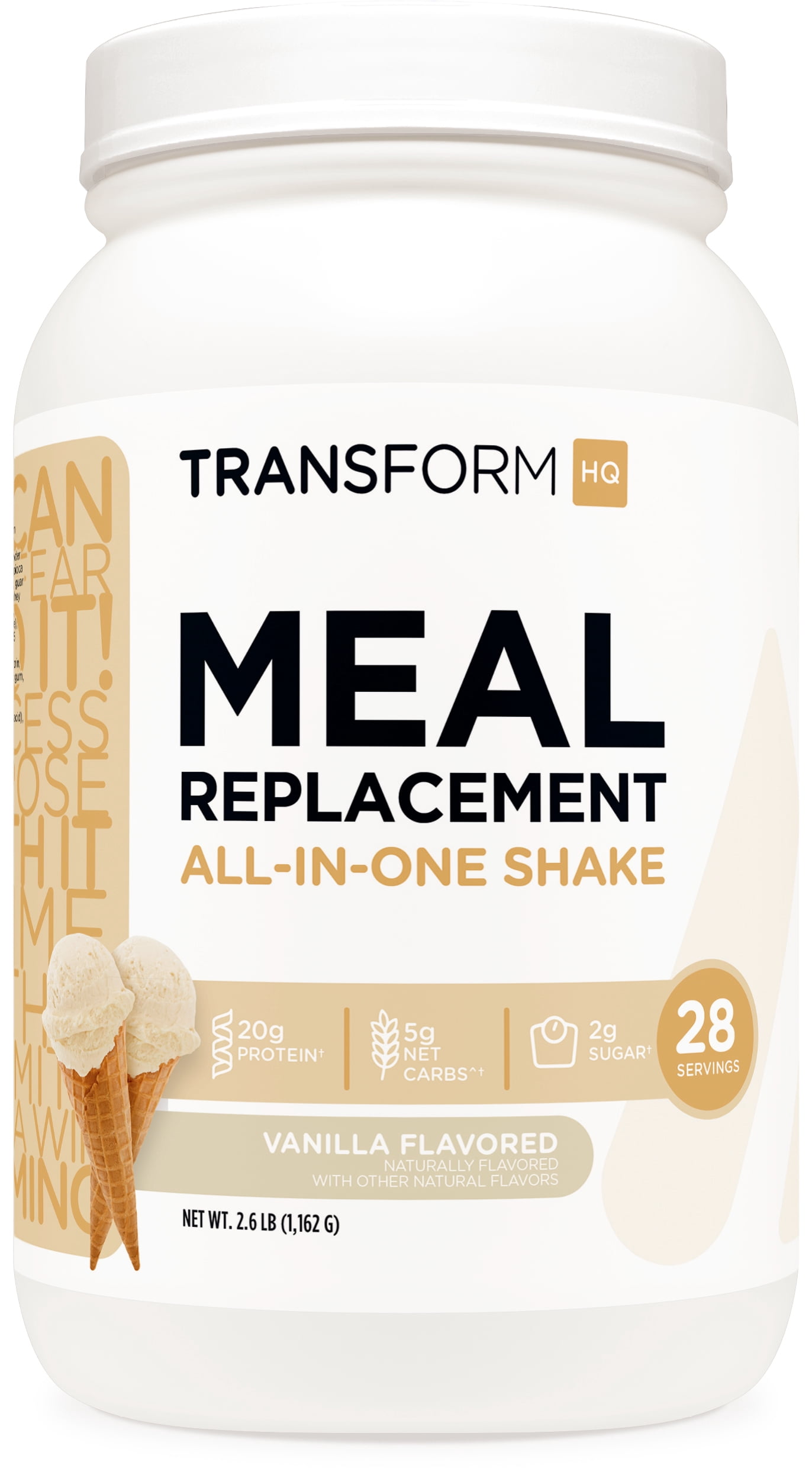 TransformHQ Meal Replacement Shake Powder, Vanilla, 28 Servings ...