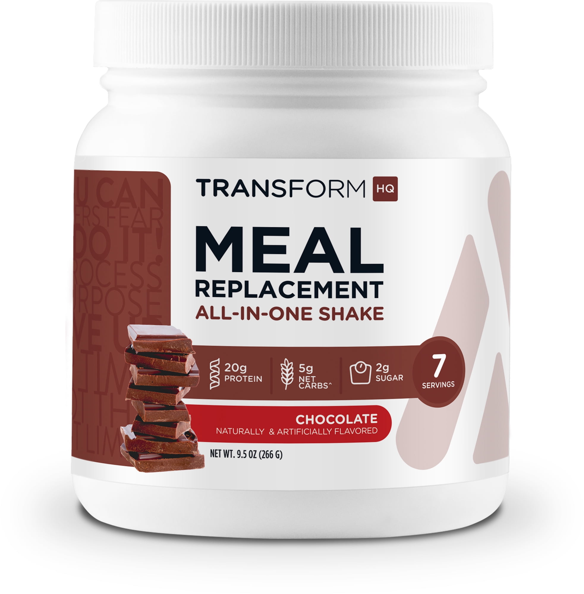 TransformHQ Meal Replacement Shake Powder, Chocolate Flavor, Gluten ...