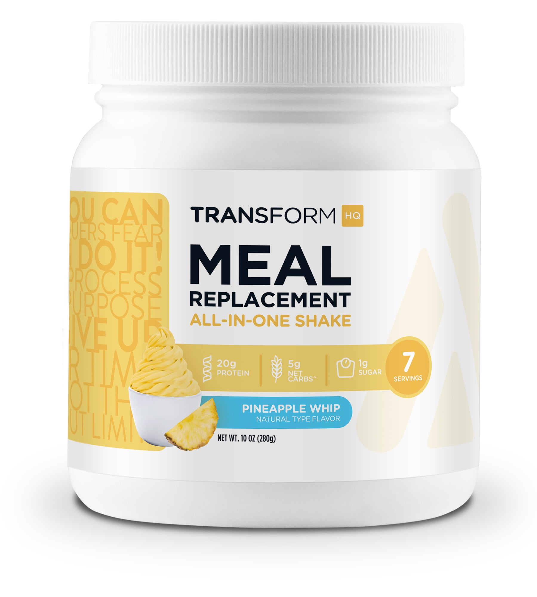 TransformHQ Meal Replacement Shake Powder 7 Servings (Pineapple Whip ...