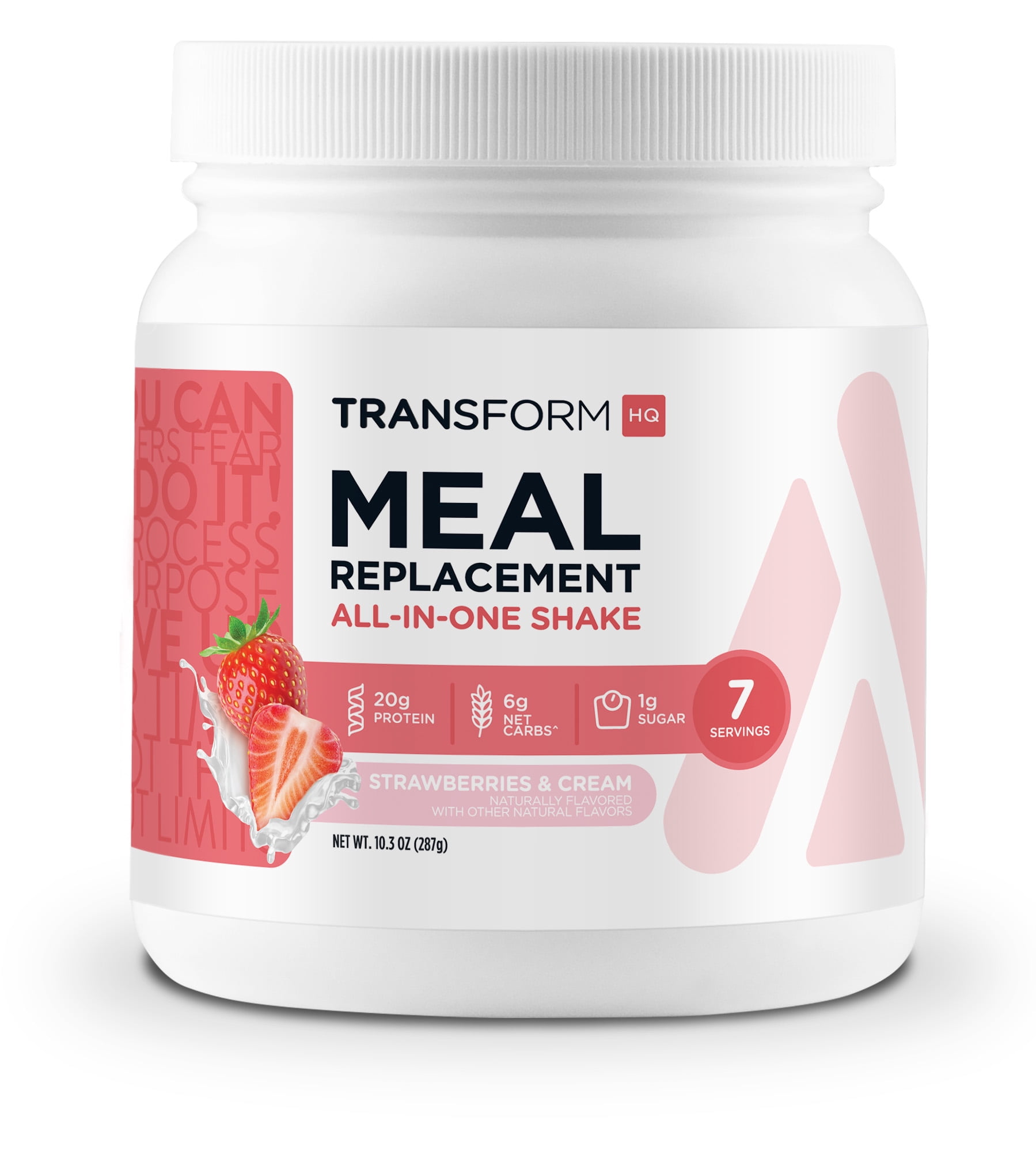 TransformHQ Gluten-Free, Non-GMO Strawberry & Cream Meal Replacement ...
