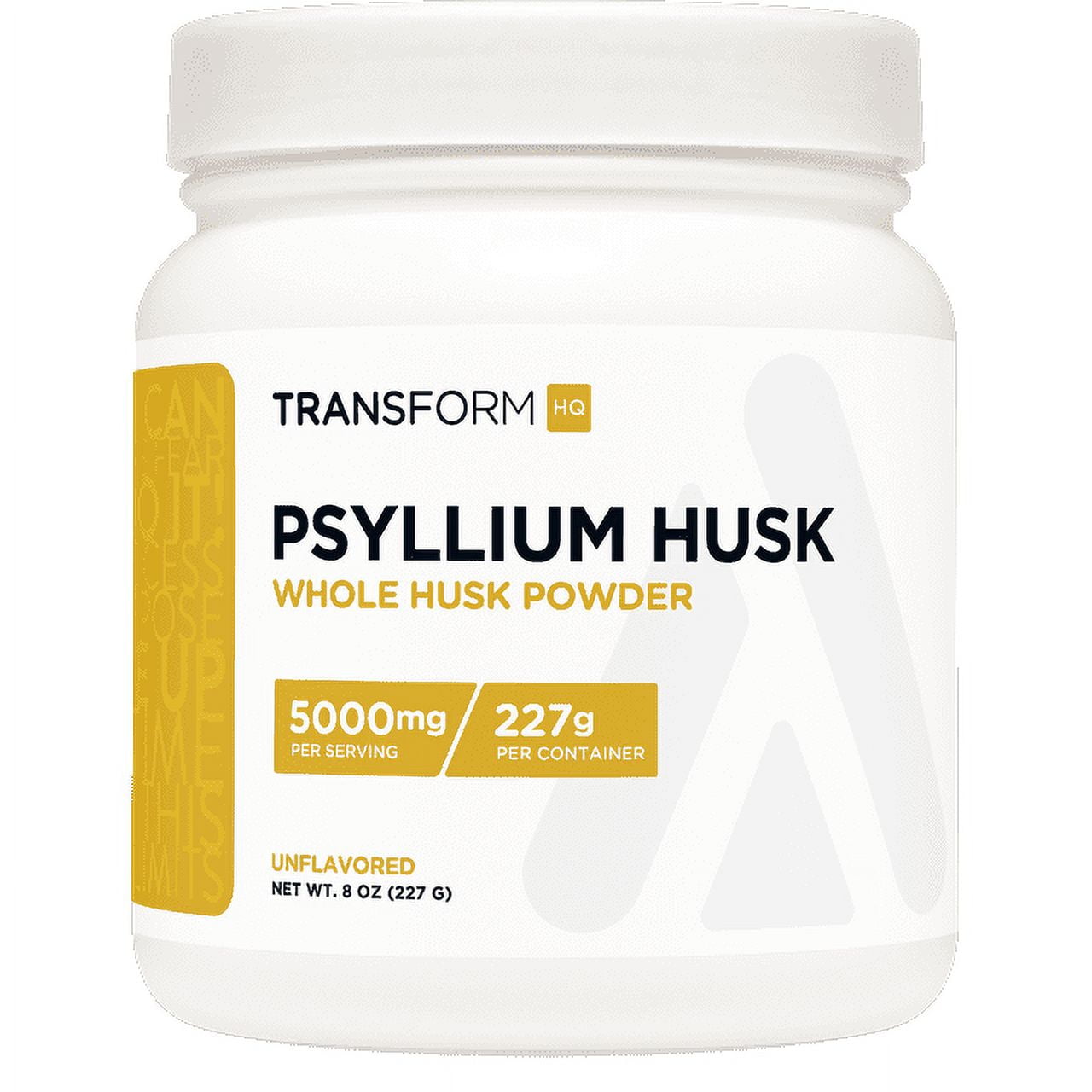 TransformHQ Psyllium Husk 8 OZ Powder - 5000mg Per Serving - Gluten ...