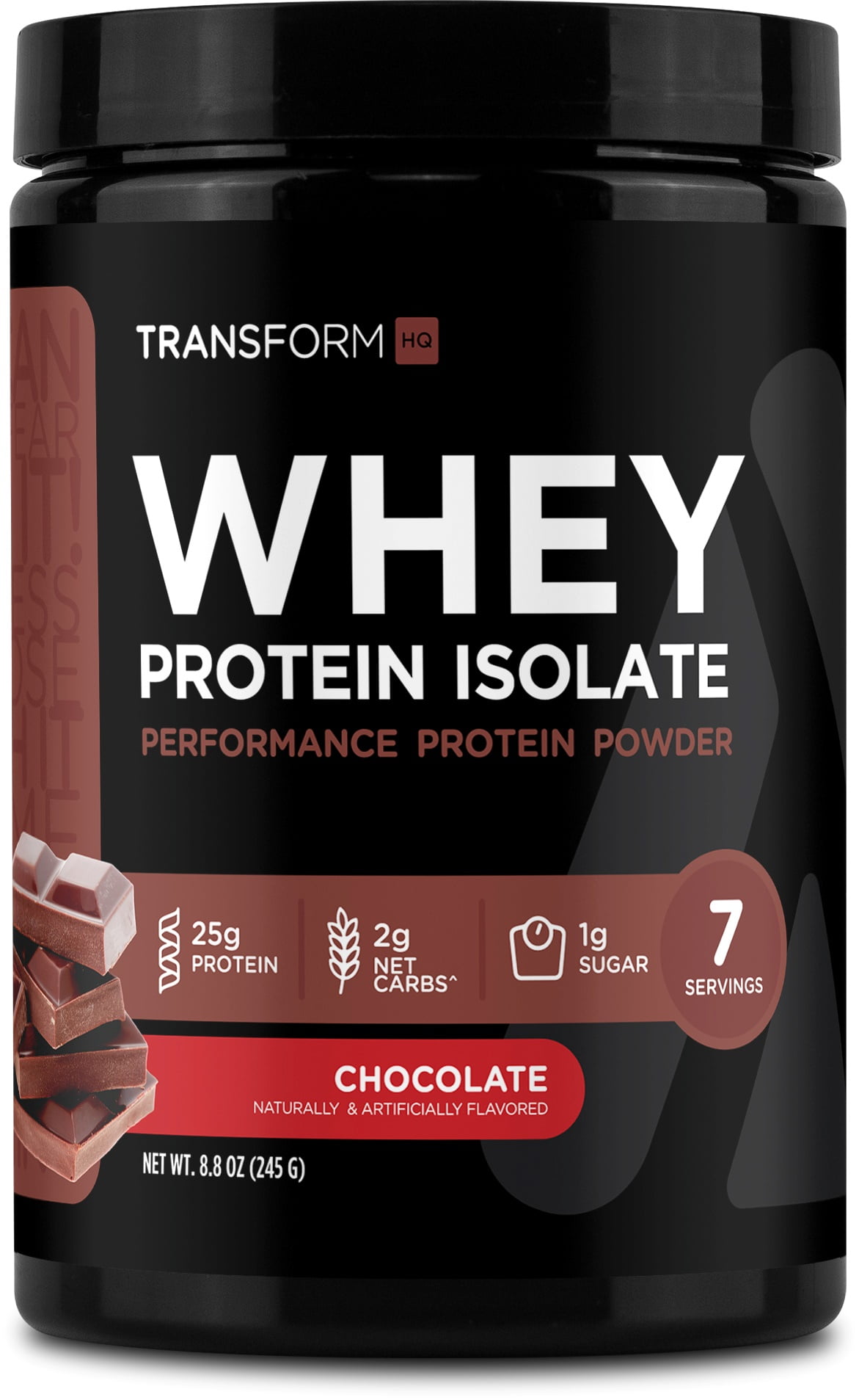 TransformHQ Whey Protein Isolate (WPI) Chocolate Flavored 7 Servings ...