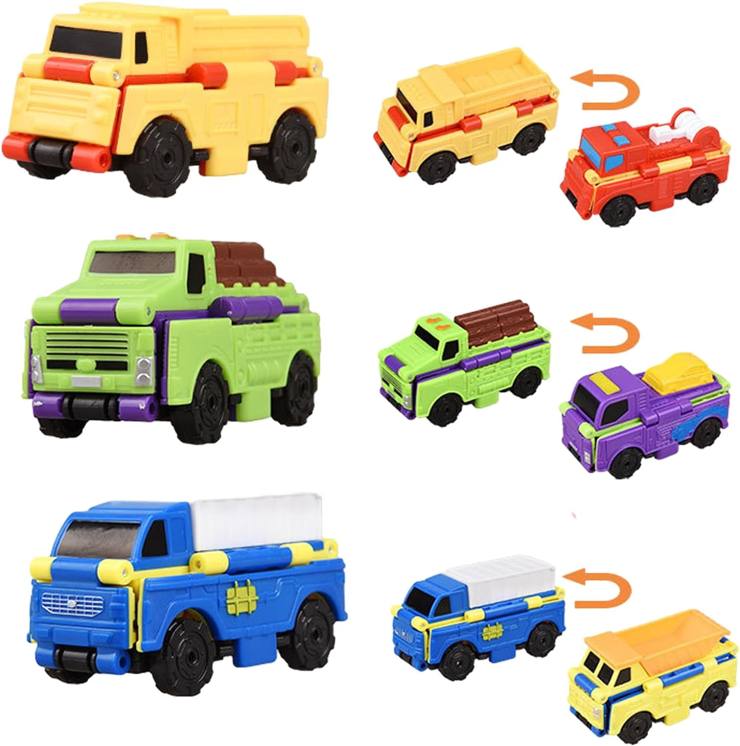 Transformable Cars, Flipracers Transformable Dual-Design Toy Cars, Flip ...