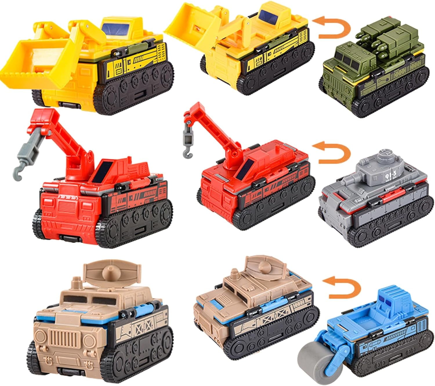 Transformable Cars, Flipracers Transformable Dual-Design Toy Cars, Flip ...