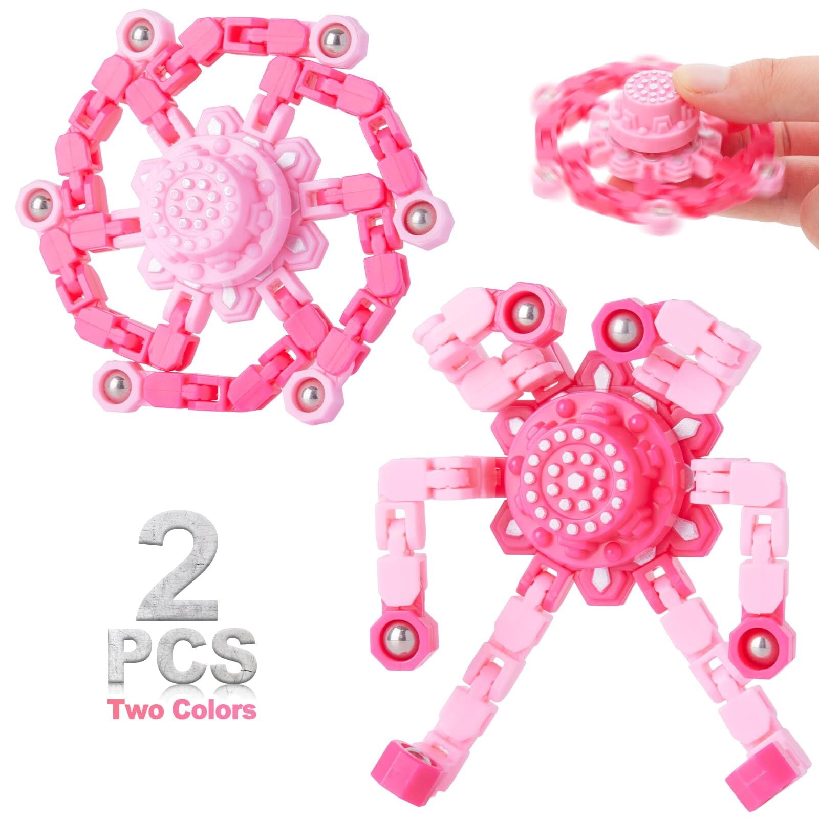 Transformable Fidget Spinners 4 Pcs for Kids and Adults Stress Relief ...