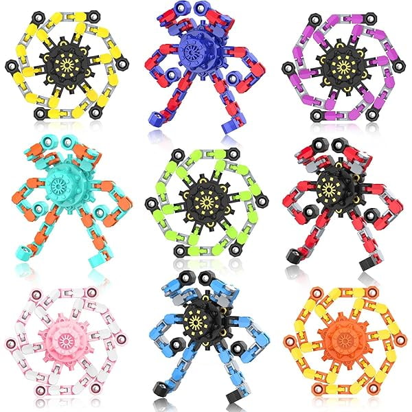 Transformable Fidget Spinners,9PCS Funny Sensory Fidget Toys Adults ...