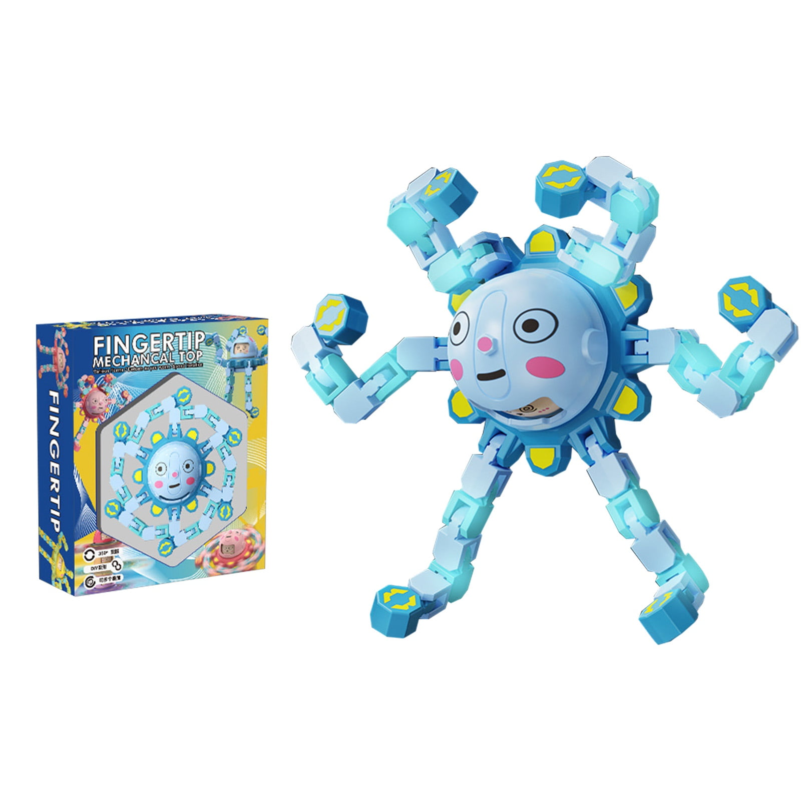 Transformable Fidget Spinners for Kids, Sensory Bulk Robot Fidget ...