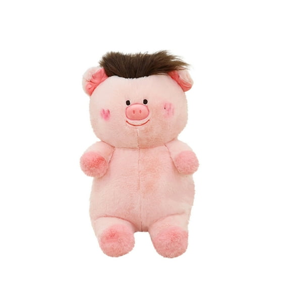 Transformable Hairstyle Pig Plush Toy Stuffed Animal Cute Interactive ...