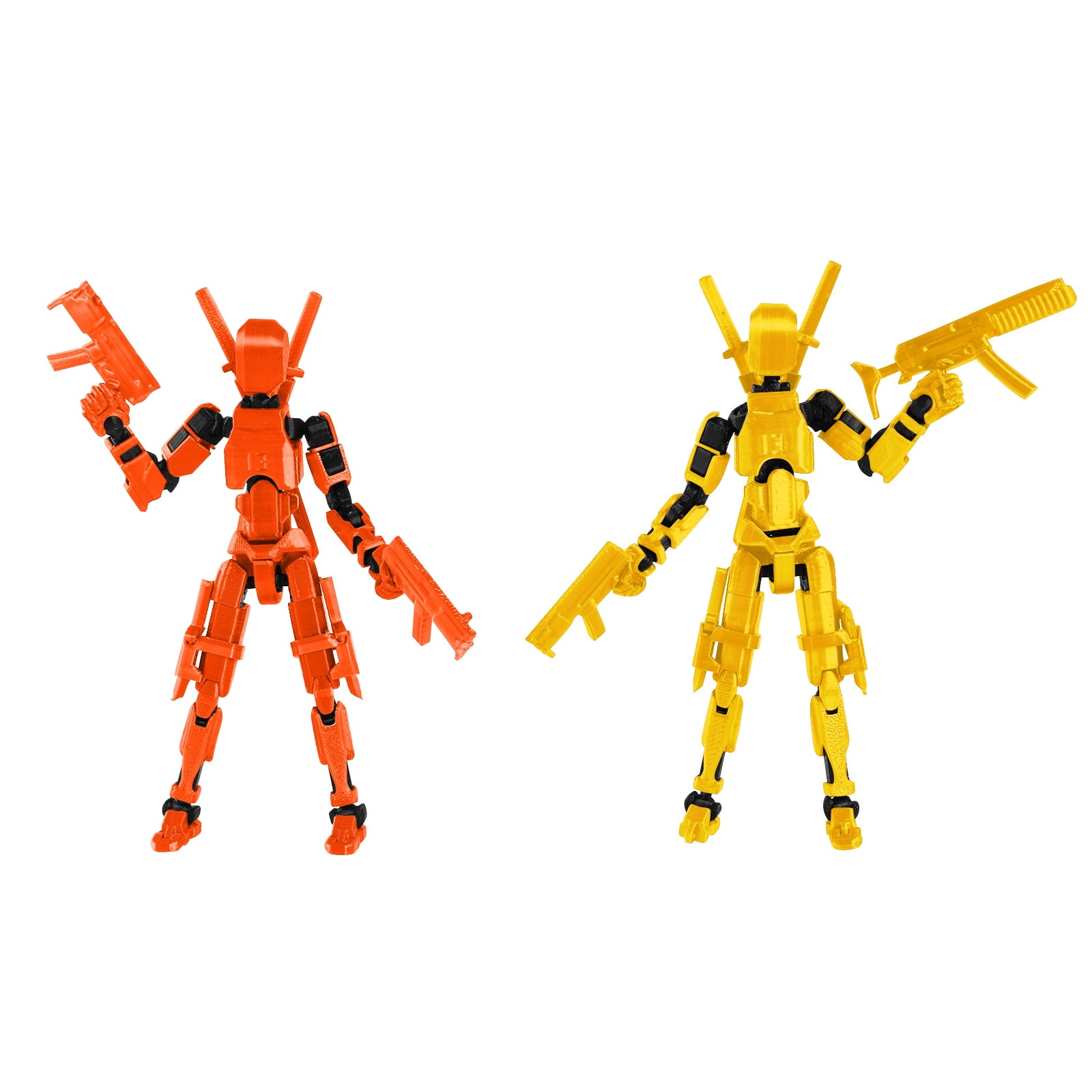 Transformable Robot Action Figures Set Articulated Combat Mecha Toys ...