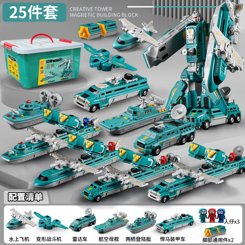 Transformable robots, King Kong building blocks, boys' toys, assembly ...